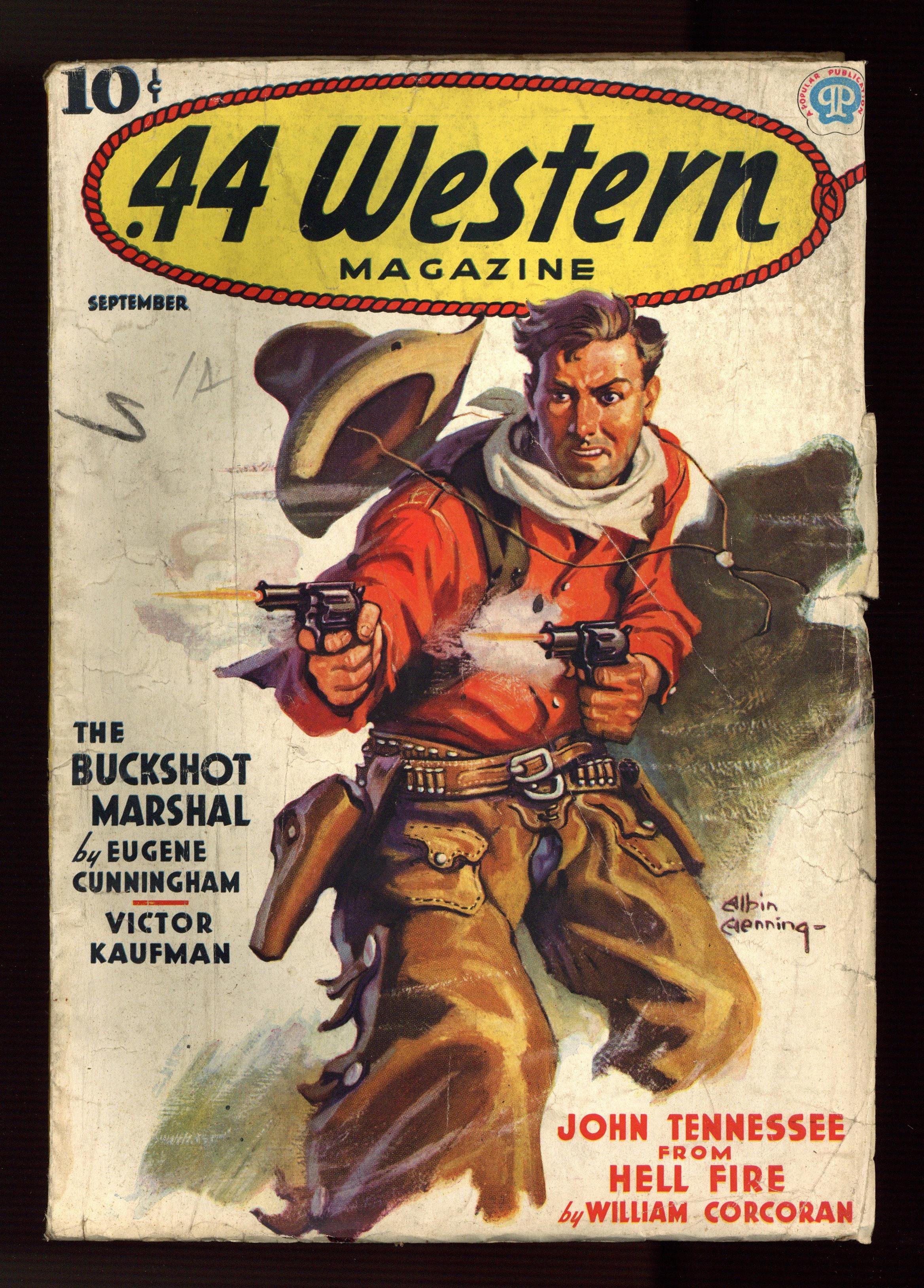 44 Western Magazine (1937-1954 Popular Publications^) Pulp Vol. 1 #1 GD ...