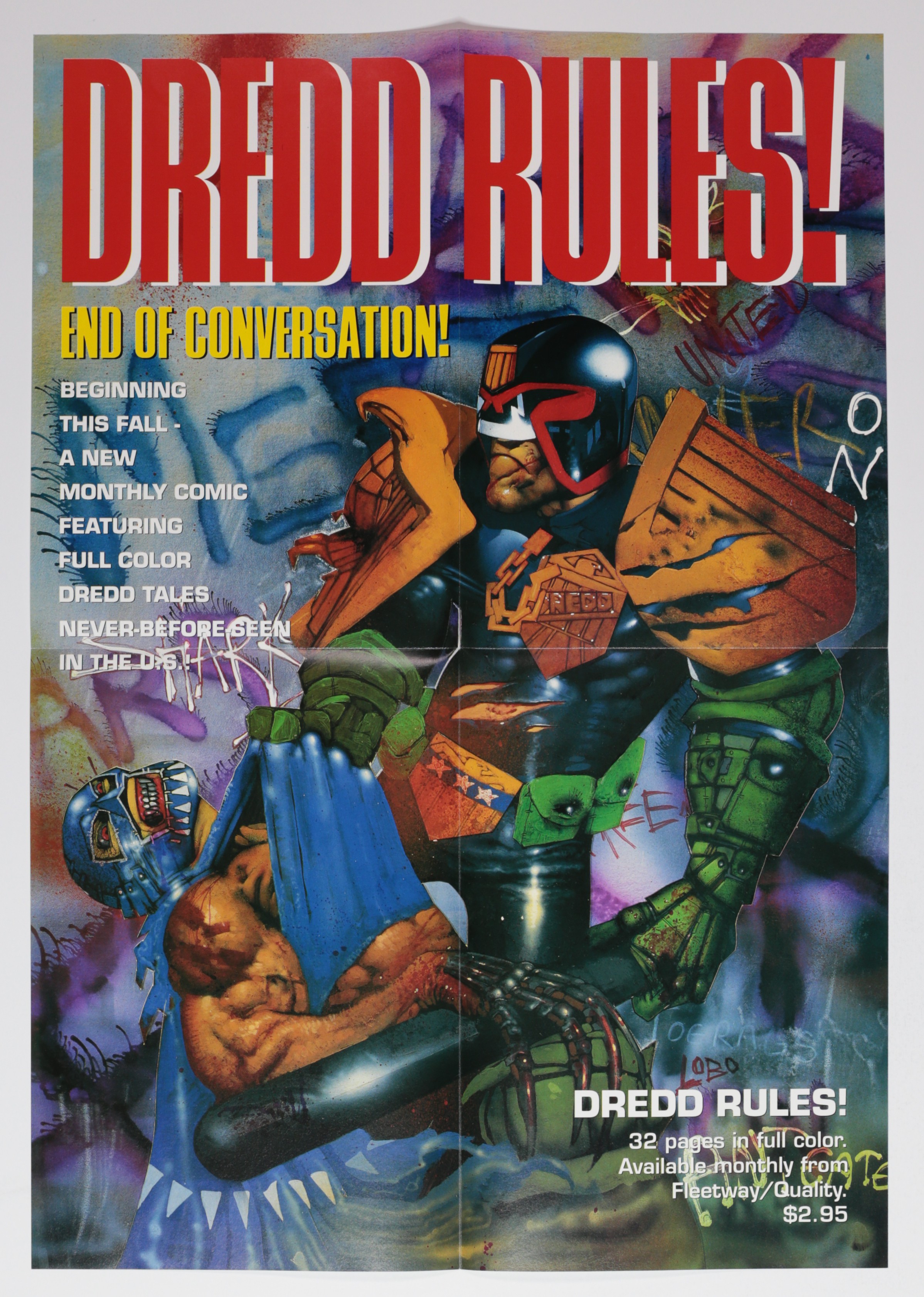 Dredd Rules! Promotional Poster by Simon Bisley