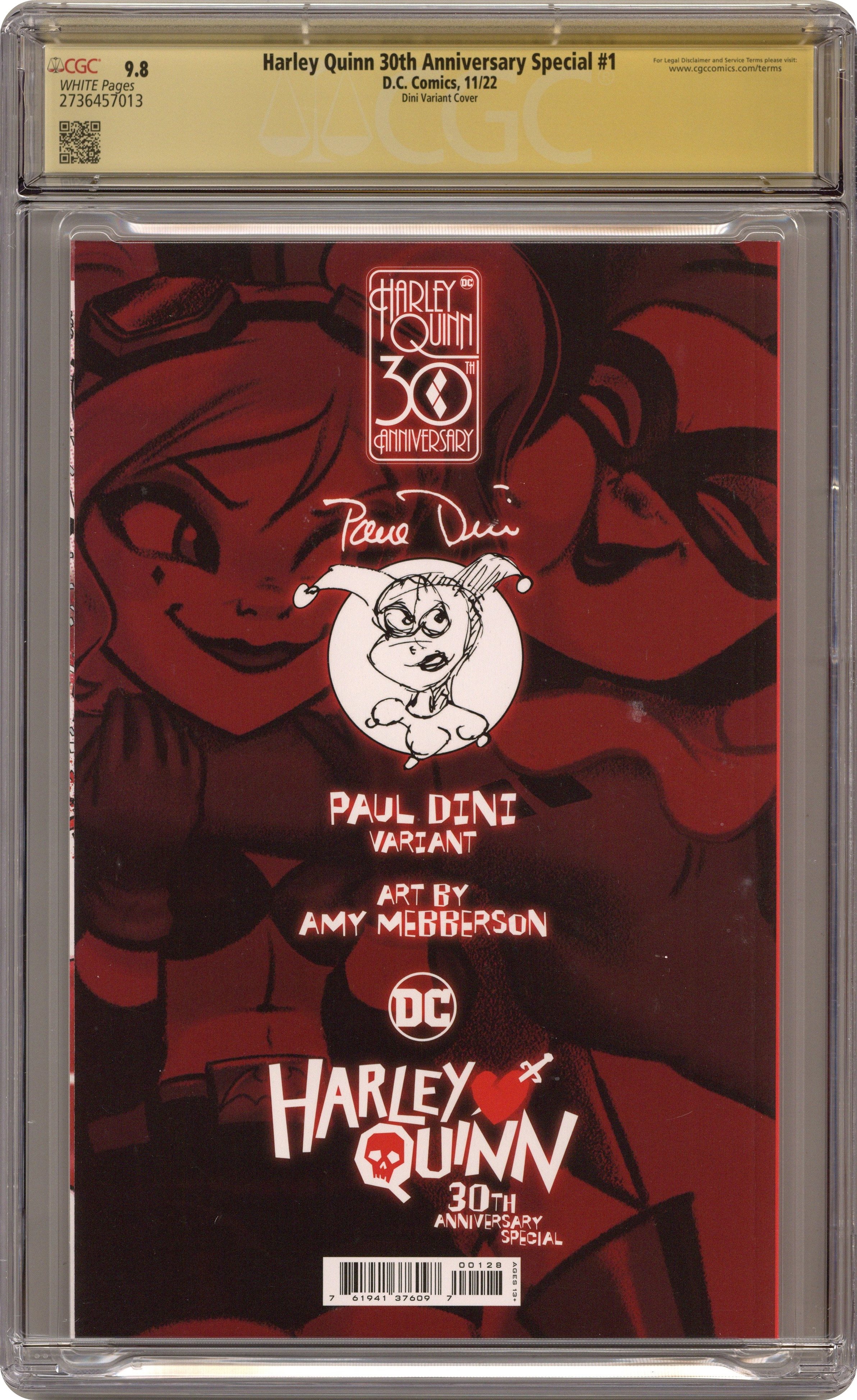Harley Quinn 30th Anniversary Special (2022 DC) 1DINI.A CGC 9.8 SS Timm ...