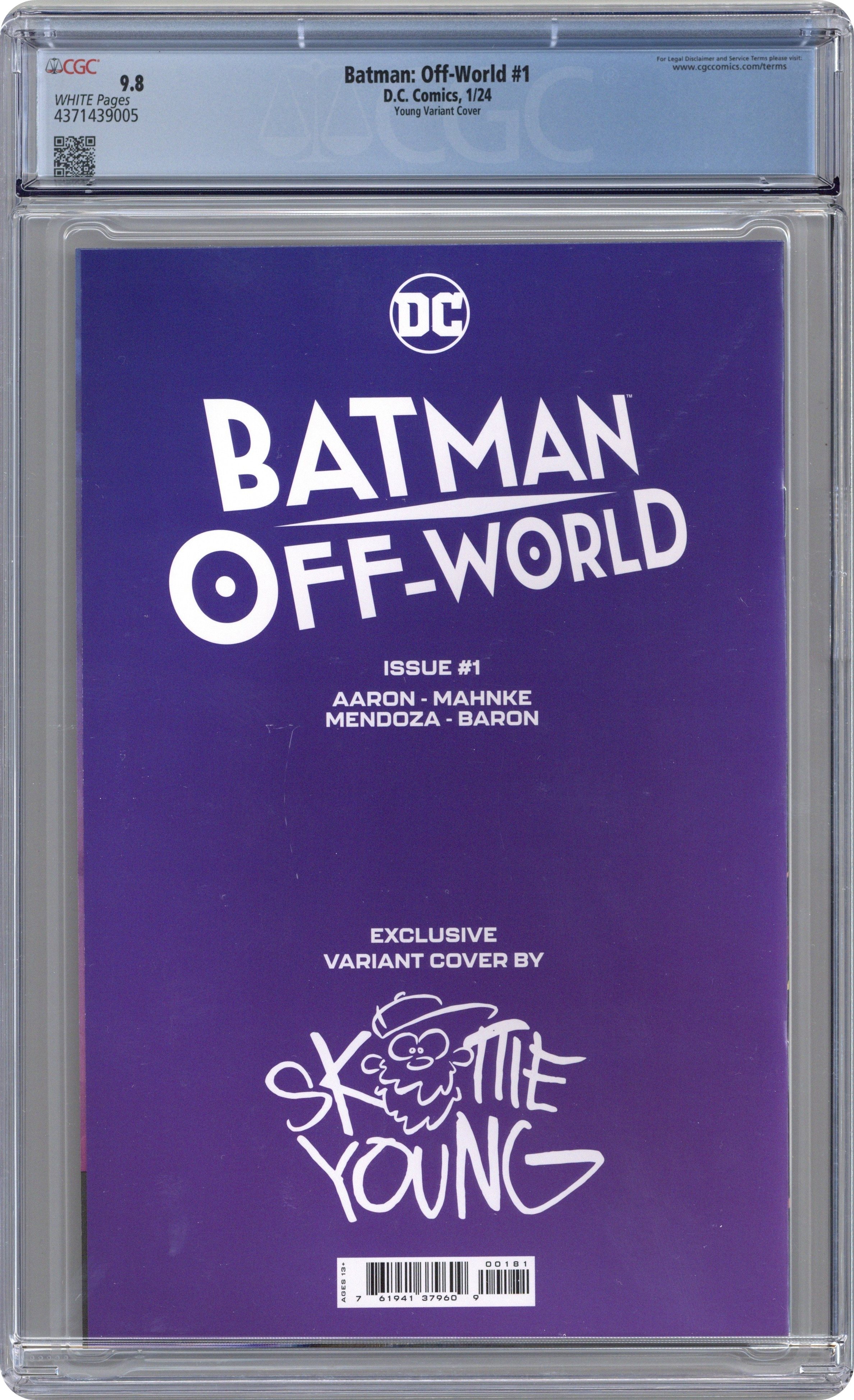 Batman Off-World (2024 DC) 1YOUNG.A CGC 9.8