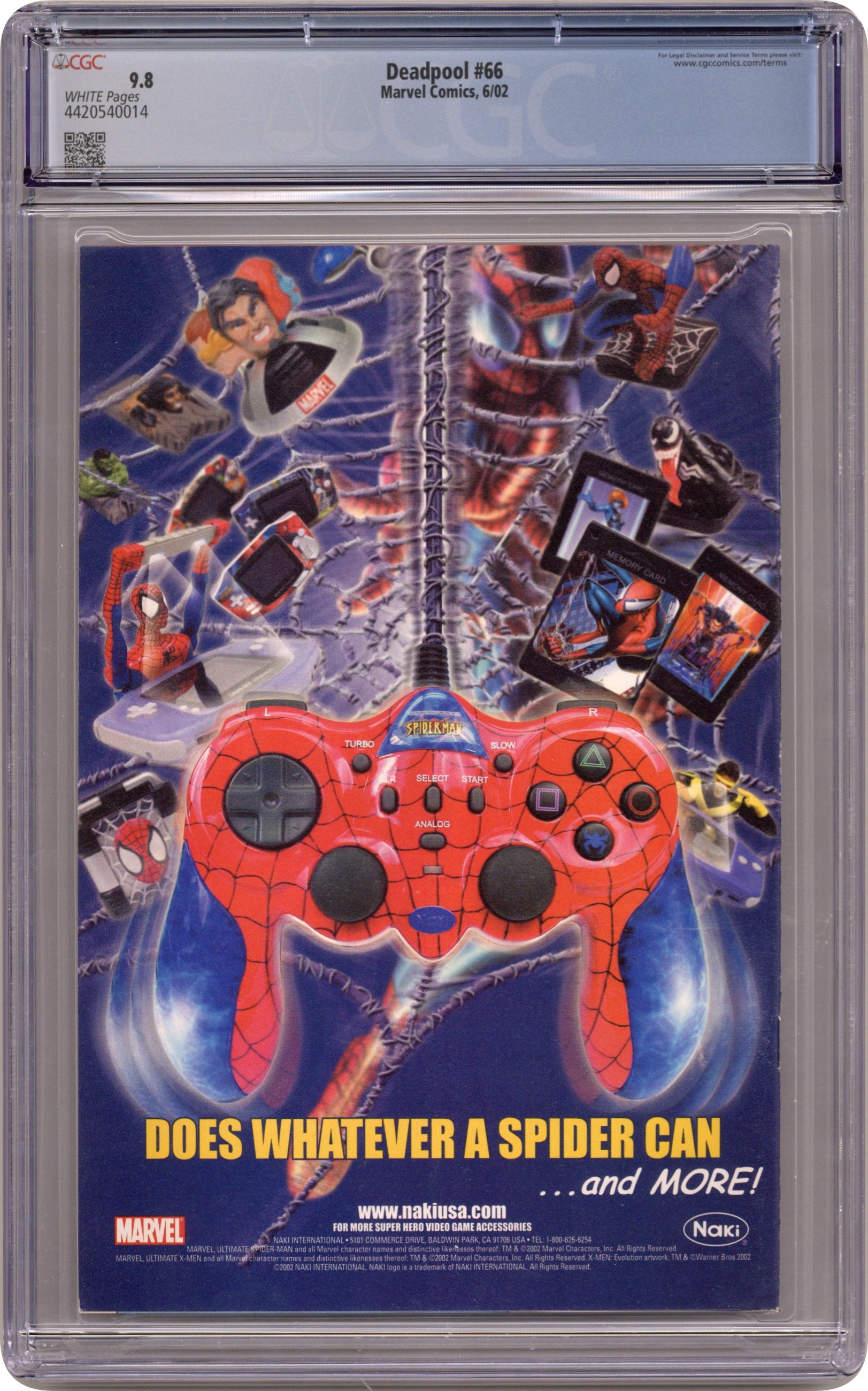 Deadpool (1997 1st Series) 66D CGC 9.8