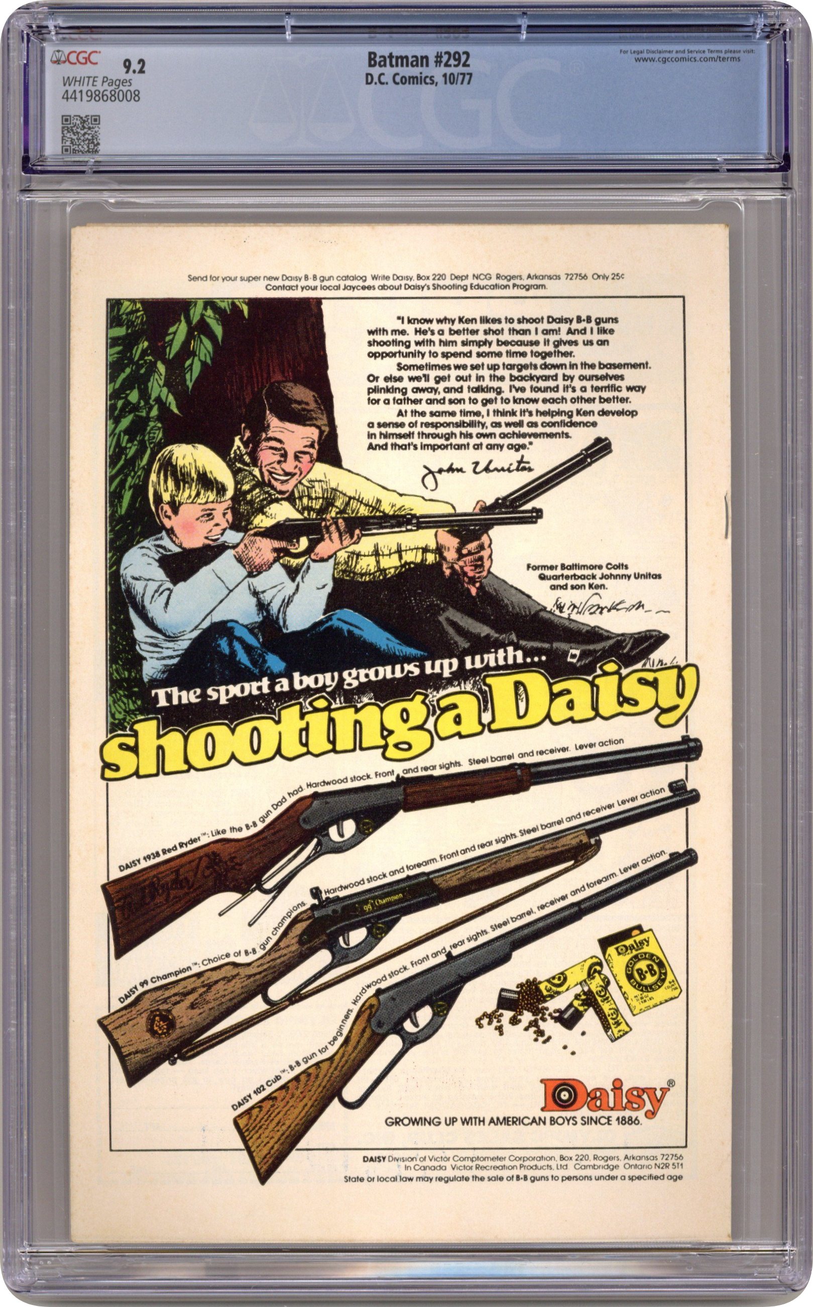 Batman (1940) 292 CGC 9.2