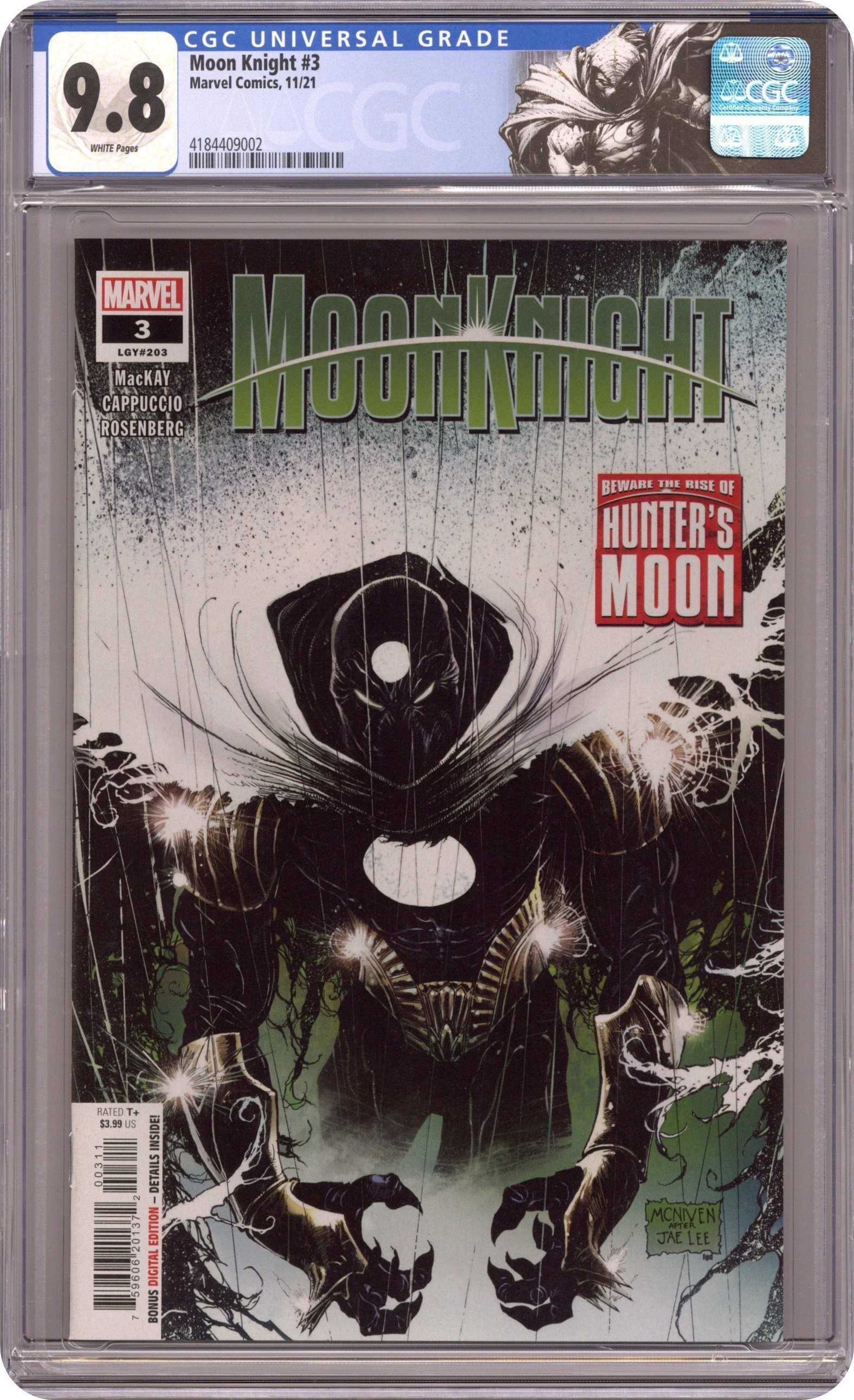 Moon Knight (2021 Marvel) 3A CGC 9.8