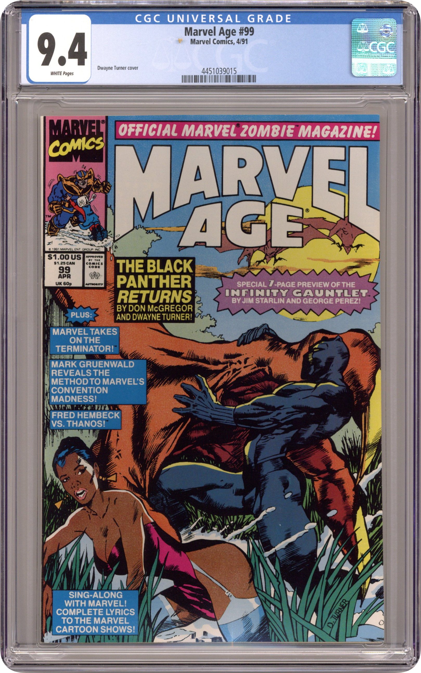 Marvel Age (1983 Marvel) 99 CGC 9.4