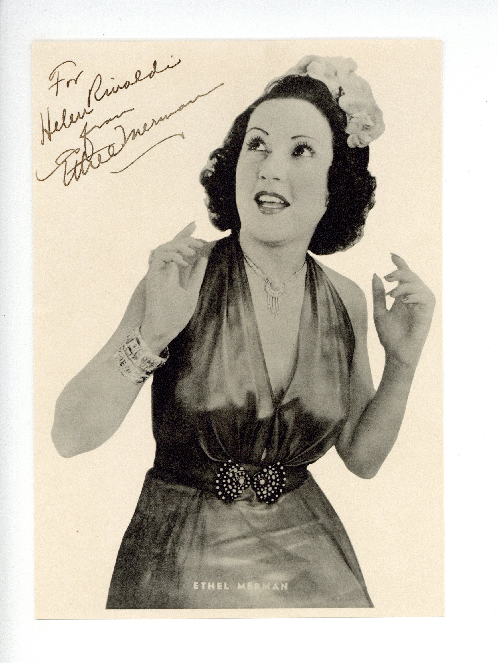 Ethel Merman Signed and Inscribed Publicity Photo with Envelope (1937)
