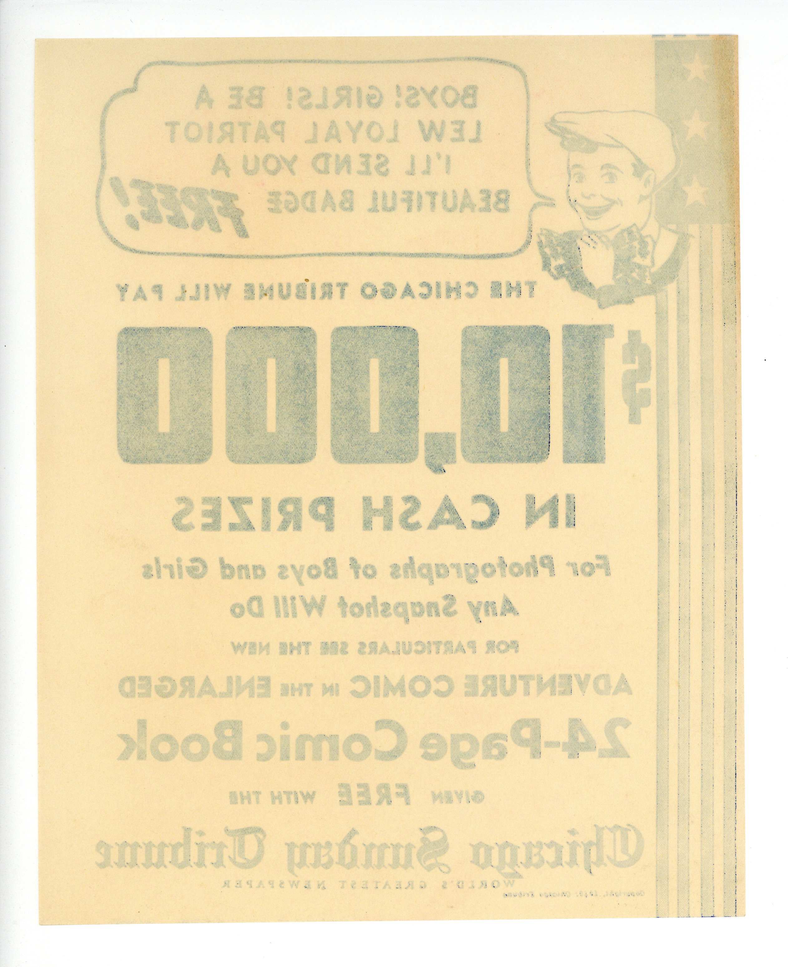 Lew Loyal Patriots Chicago Tribune Advertisement (1940)
