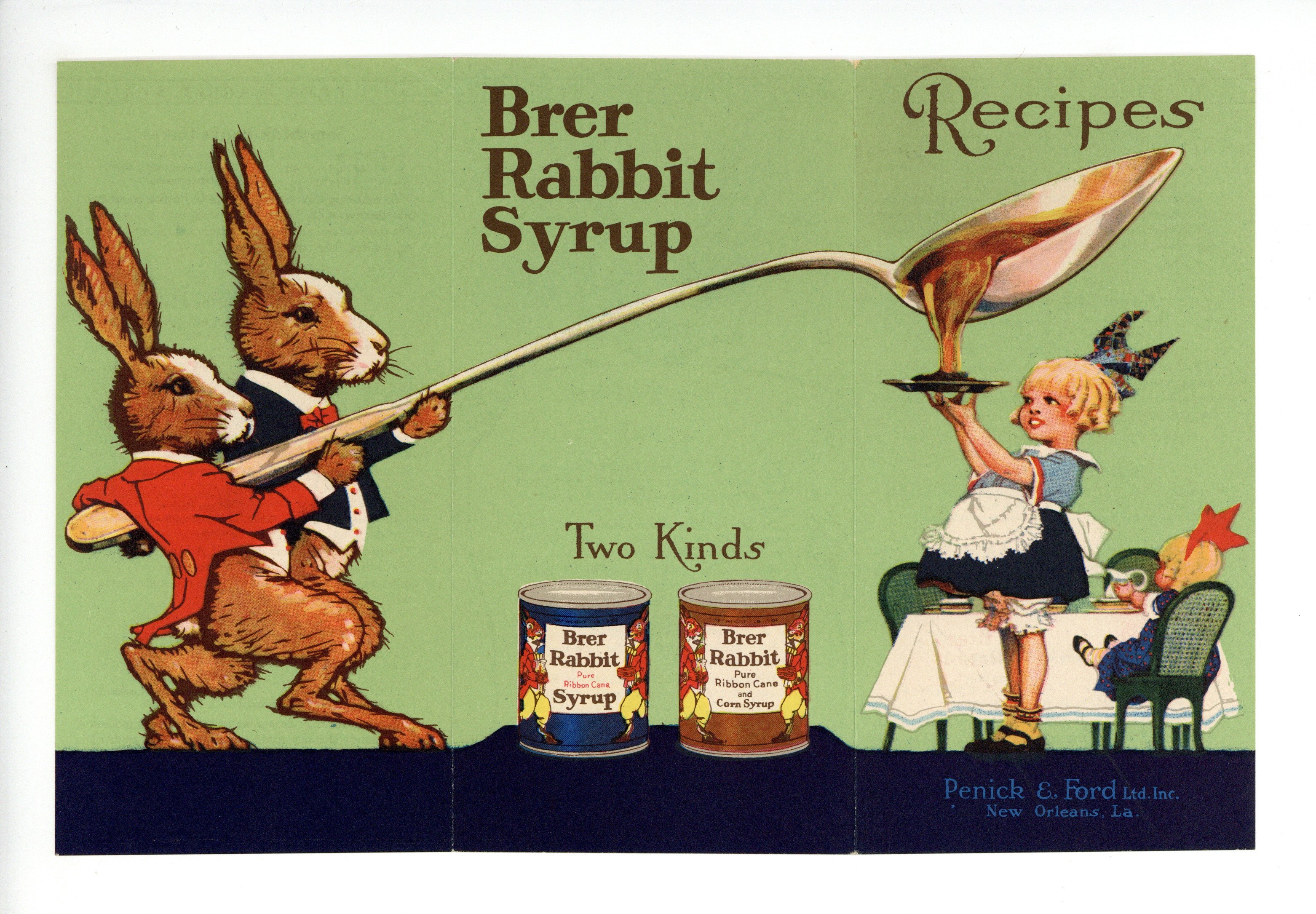 Brer Rabbit Syrup Recipe Pamphlet (1931 Penick and Ford)