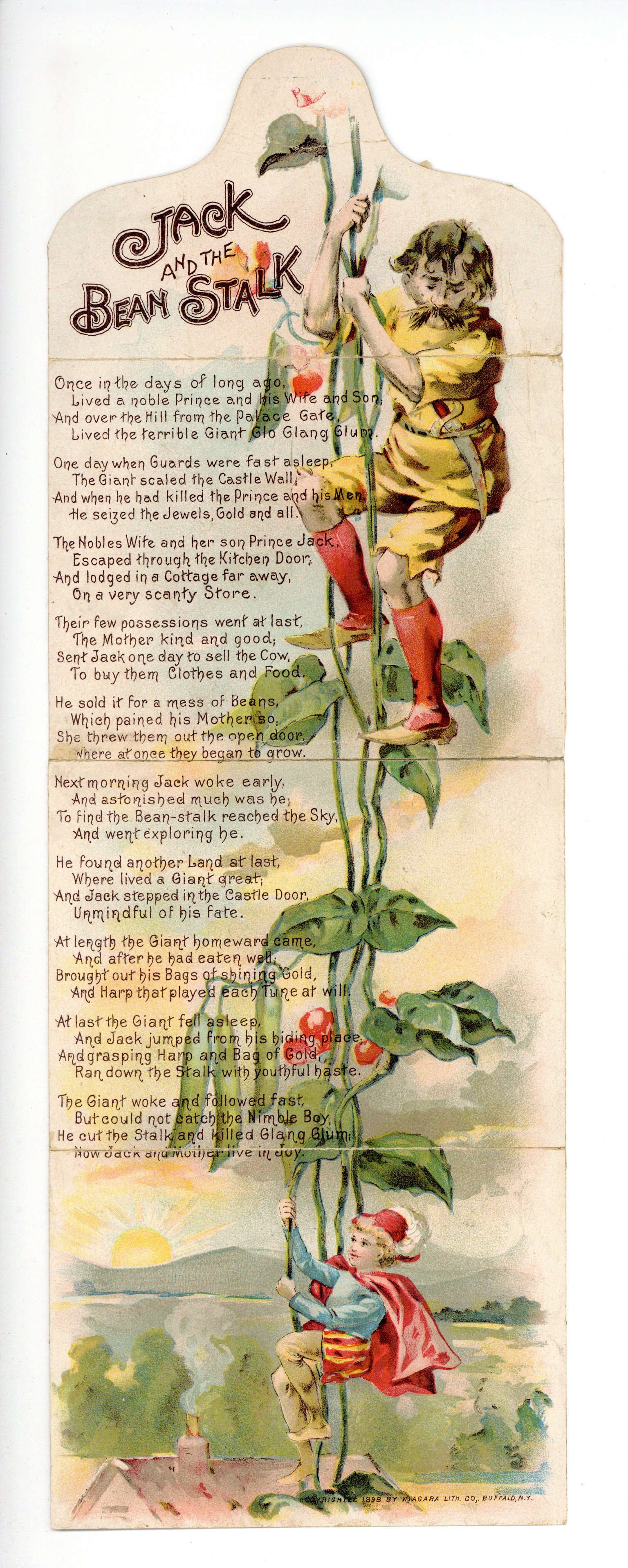 Jack and the Bean Stalk Lithograph Candy Advertisement (1898 Joseph R ...