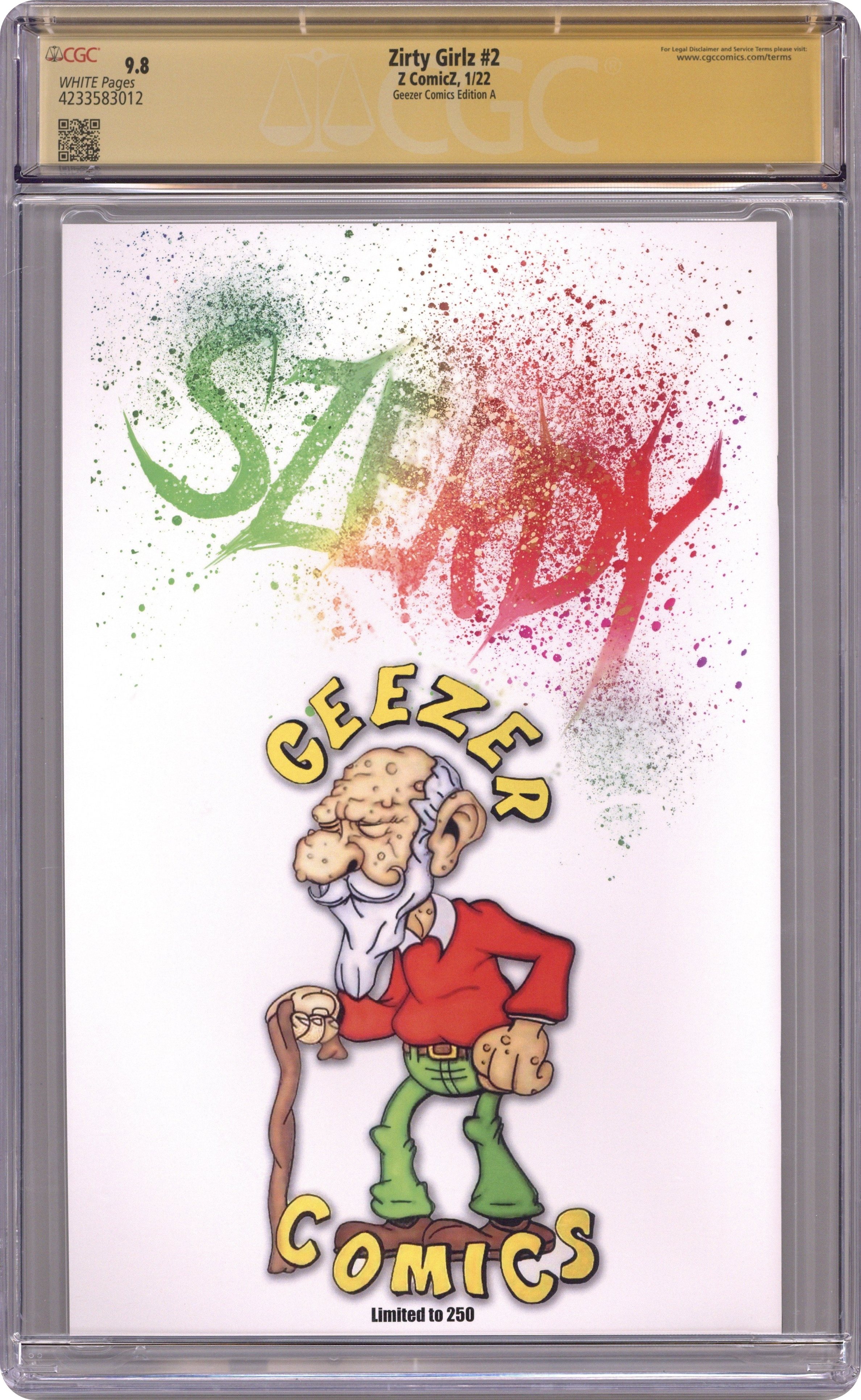 Zirty Girlz (2020 Z ComicZ) 2GEEZER.A CGC 9.8 SS Szerdy