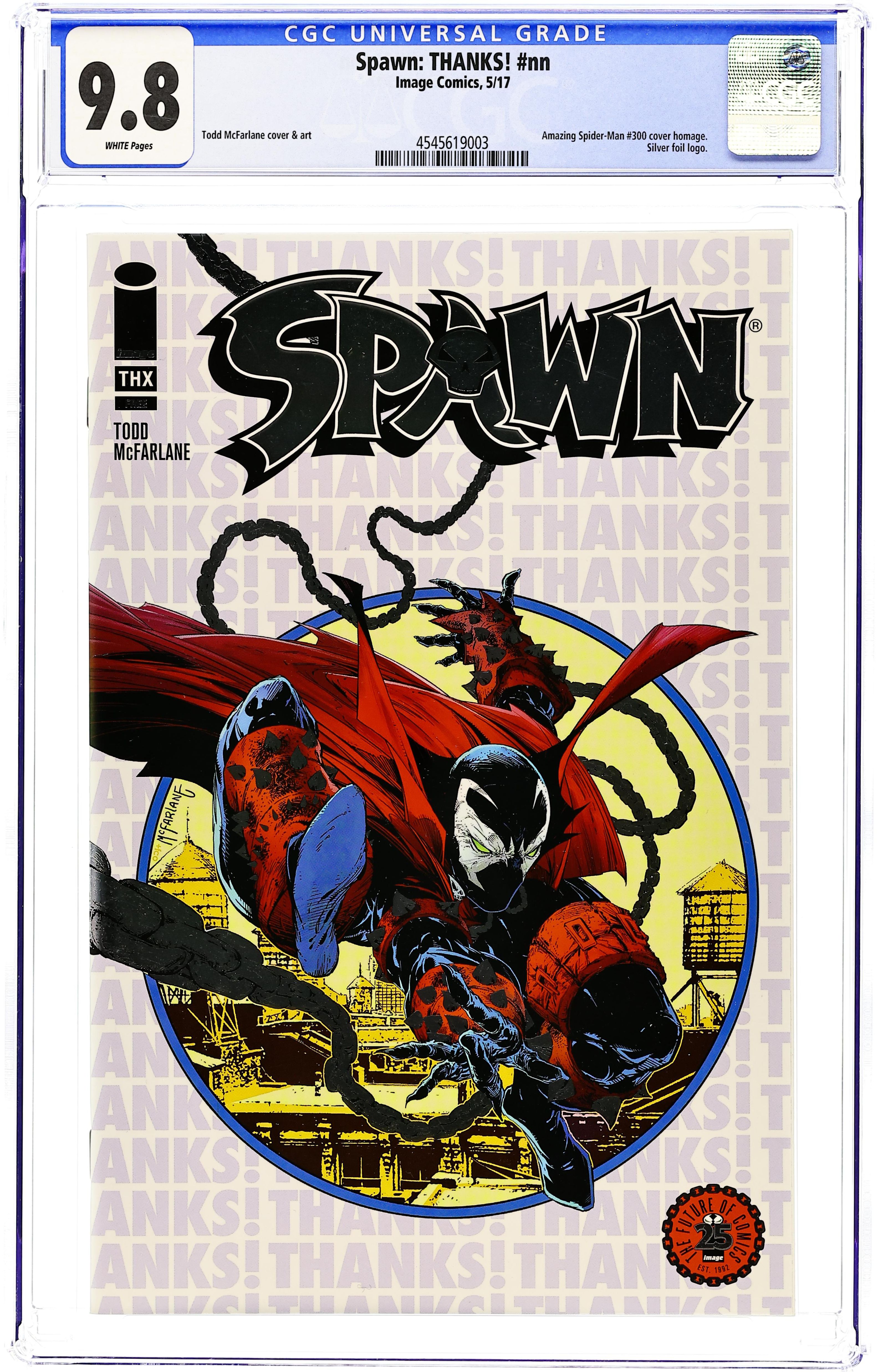 Spawn Thanks! (2017) THX CGC 9.8