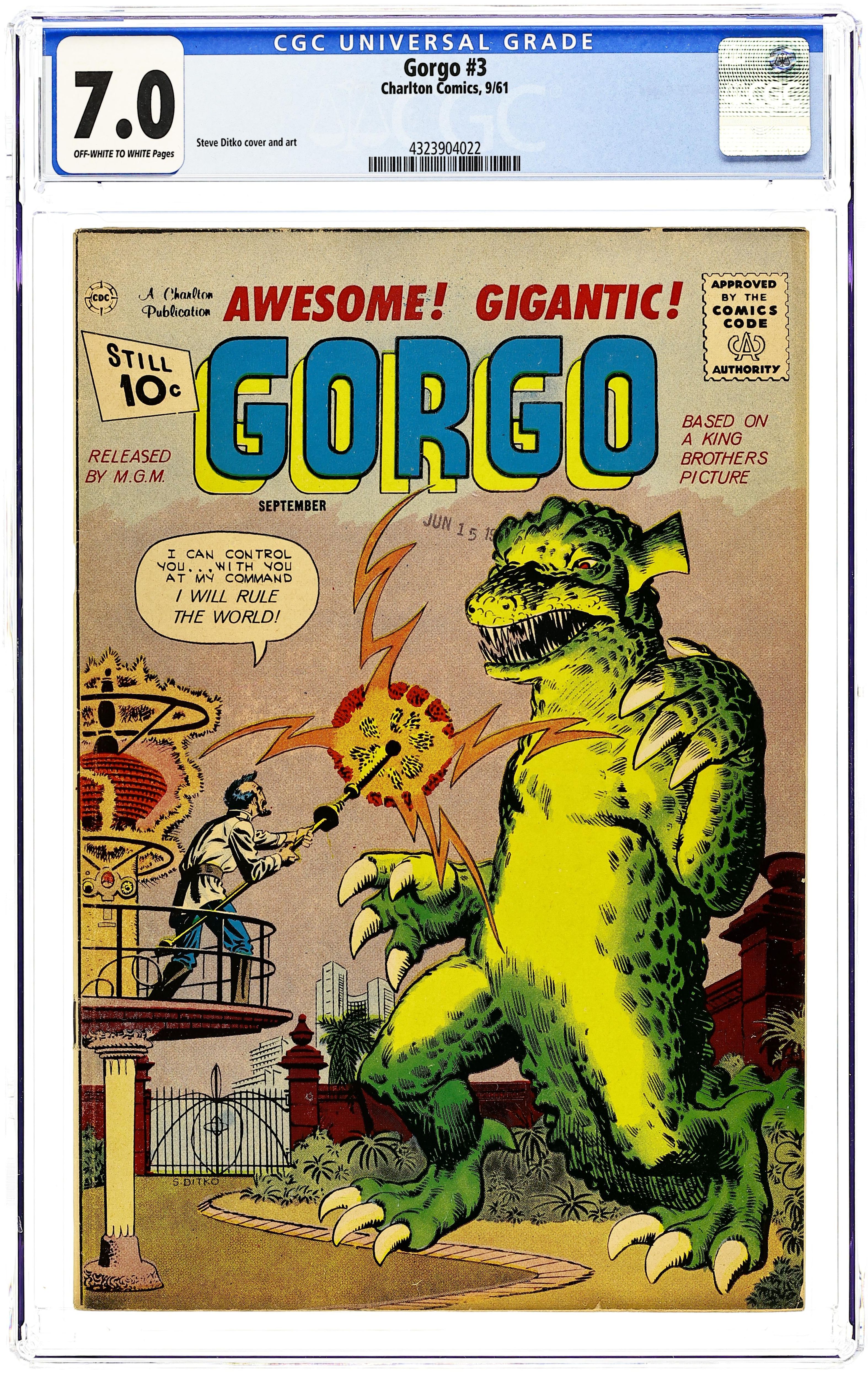 Gorgo (1961) comic books graded by CGC