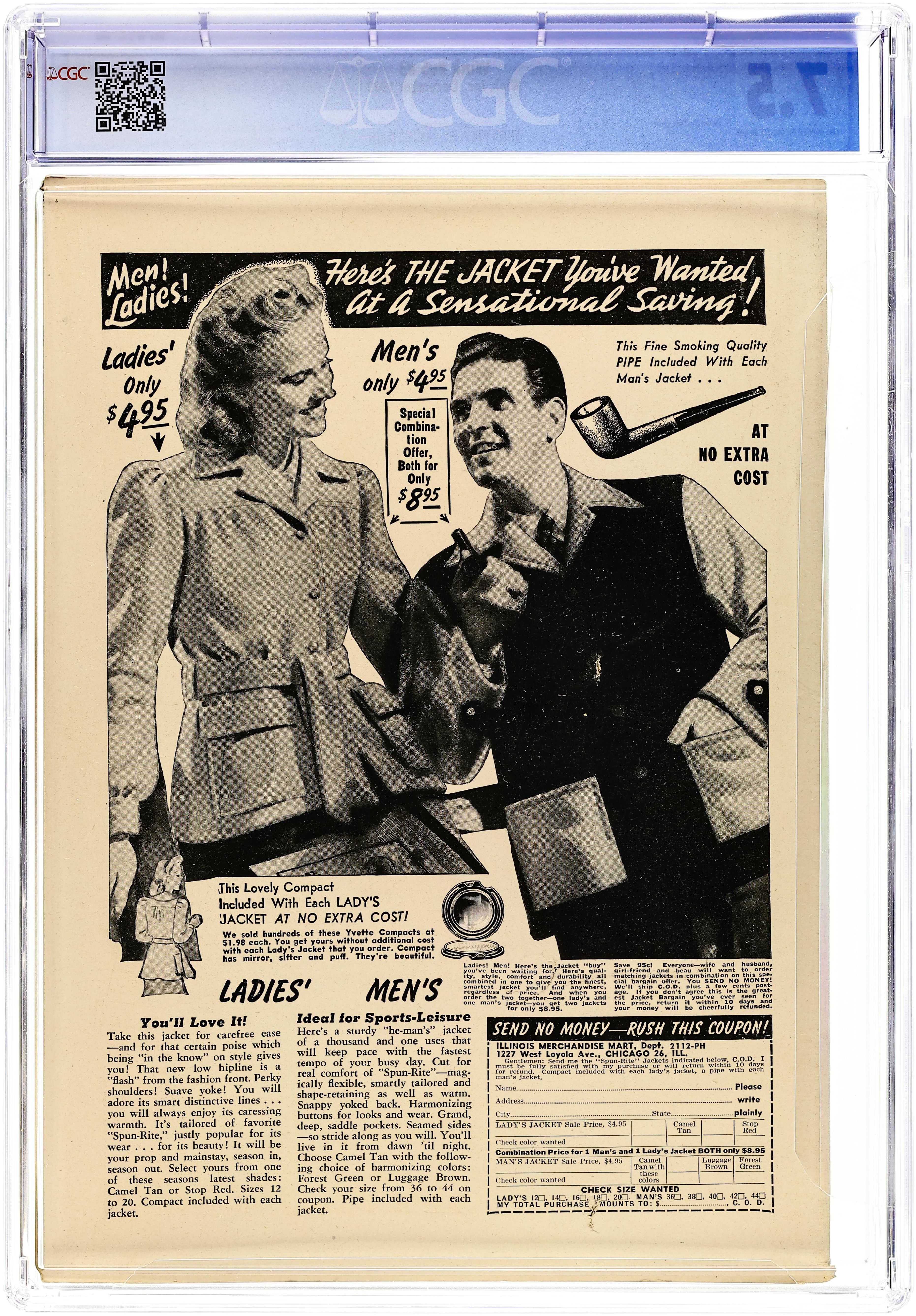 Wink (1944-1955 Wink Inc.^) Magazine Vol. 5 #3 CGC 7.5