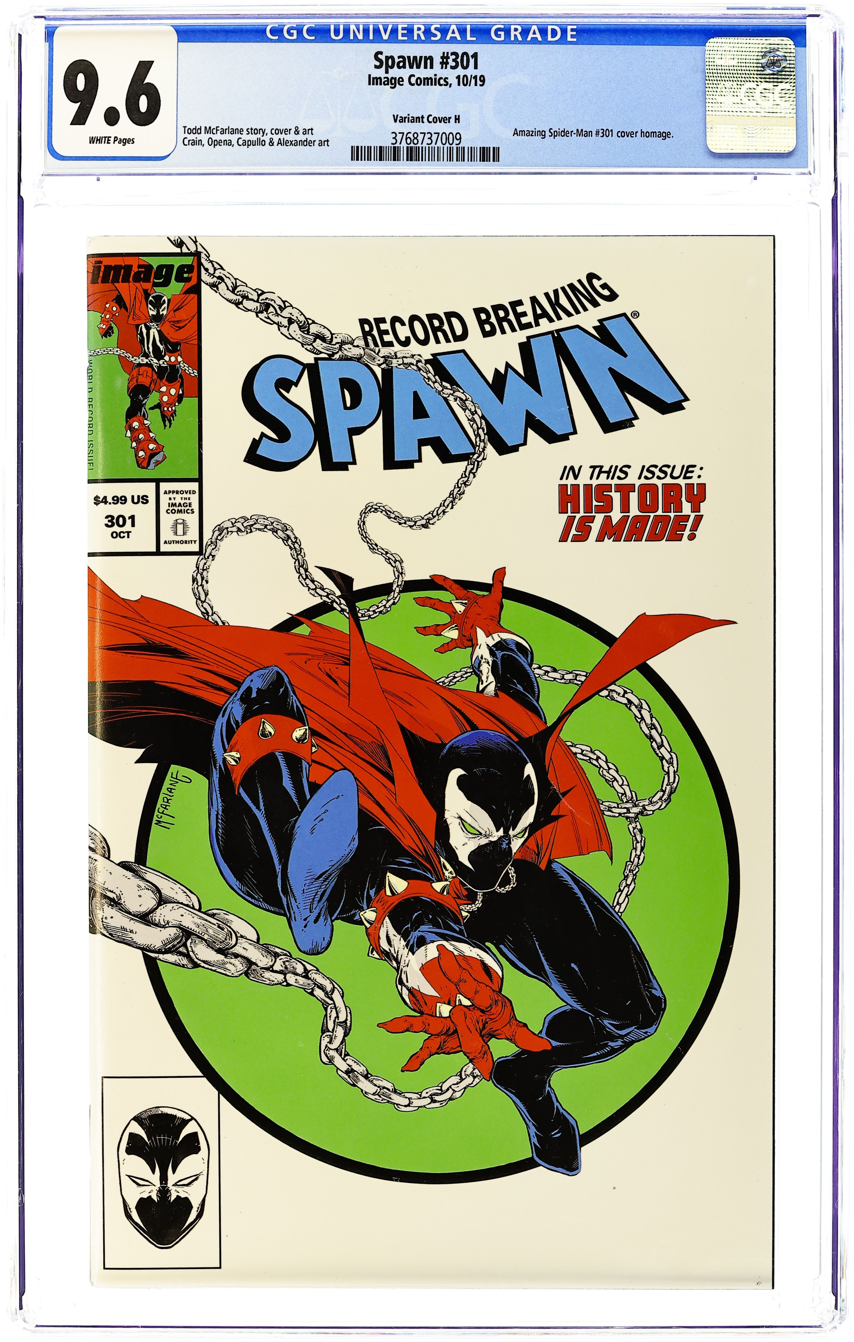 Spawn (1992 Image) 301H CGC 9.6