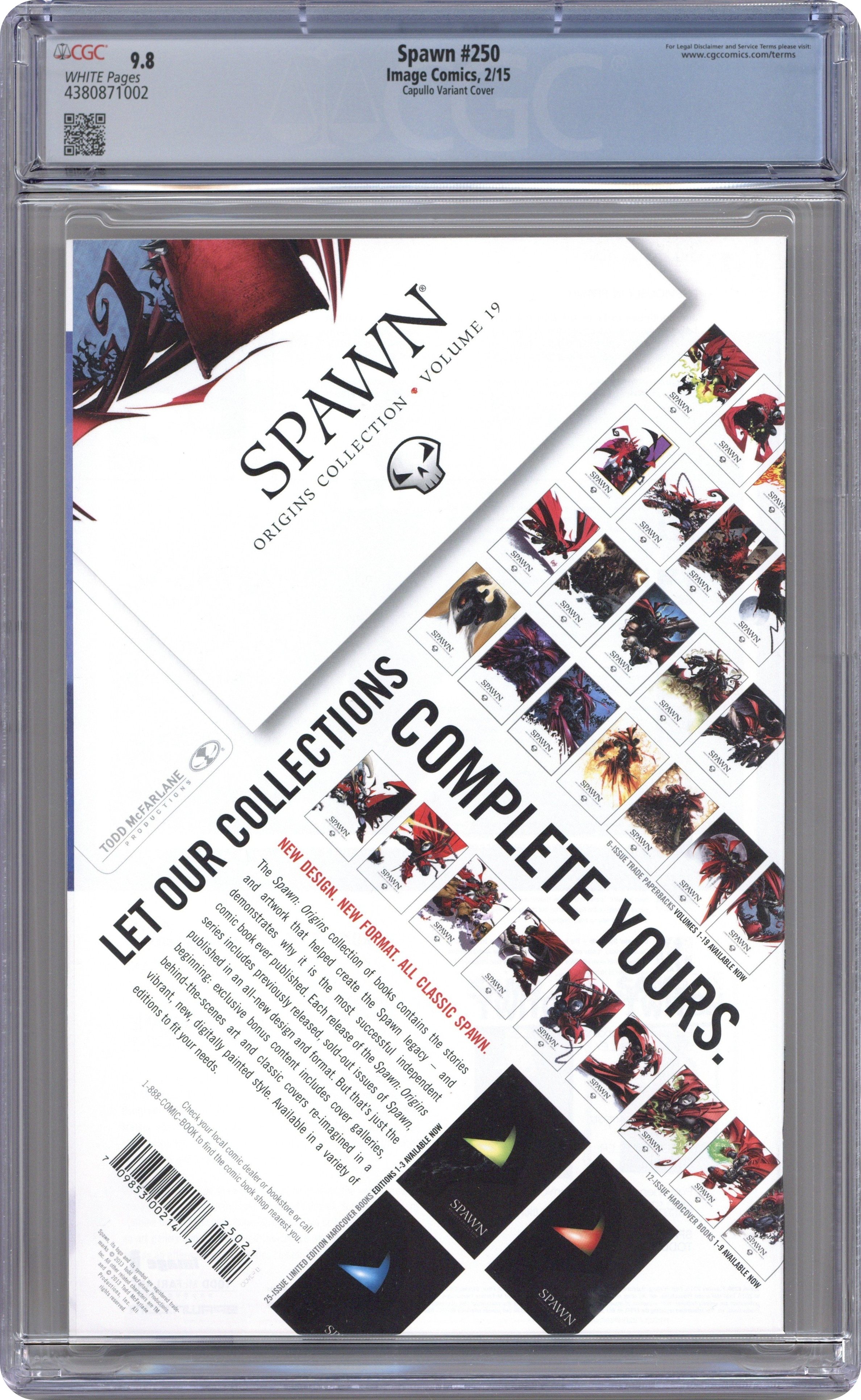 Spawn (1992 Image) 250B CGC 9.8