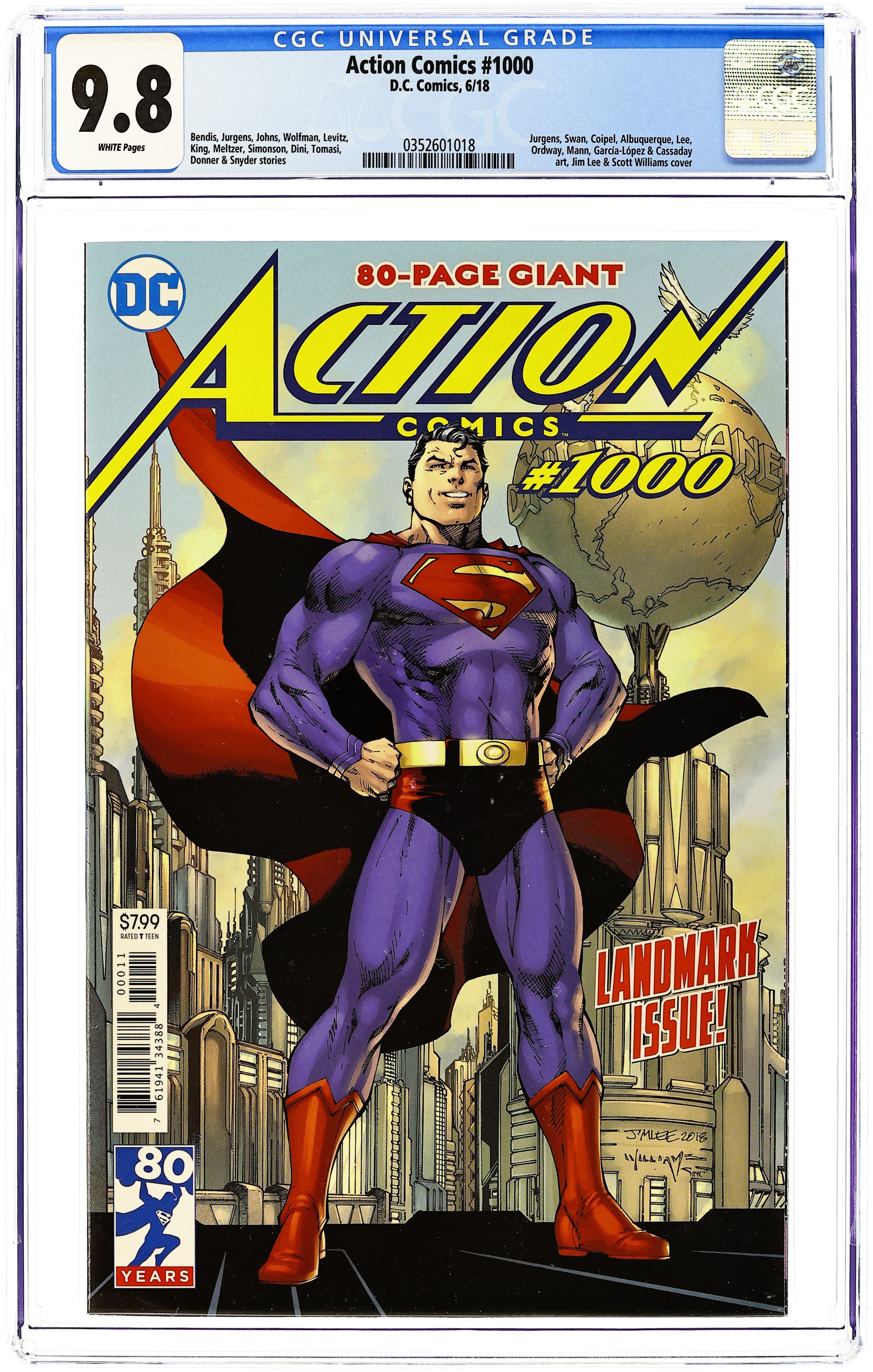 Action Comics (2016 3rd Series) 1000A CGC 9.8