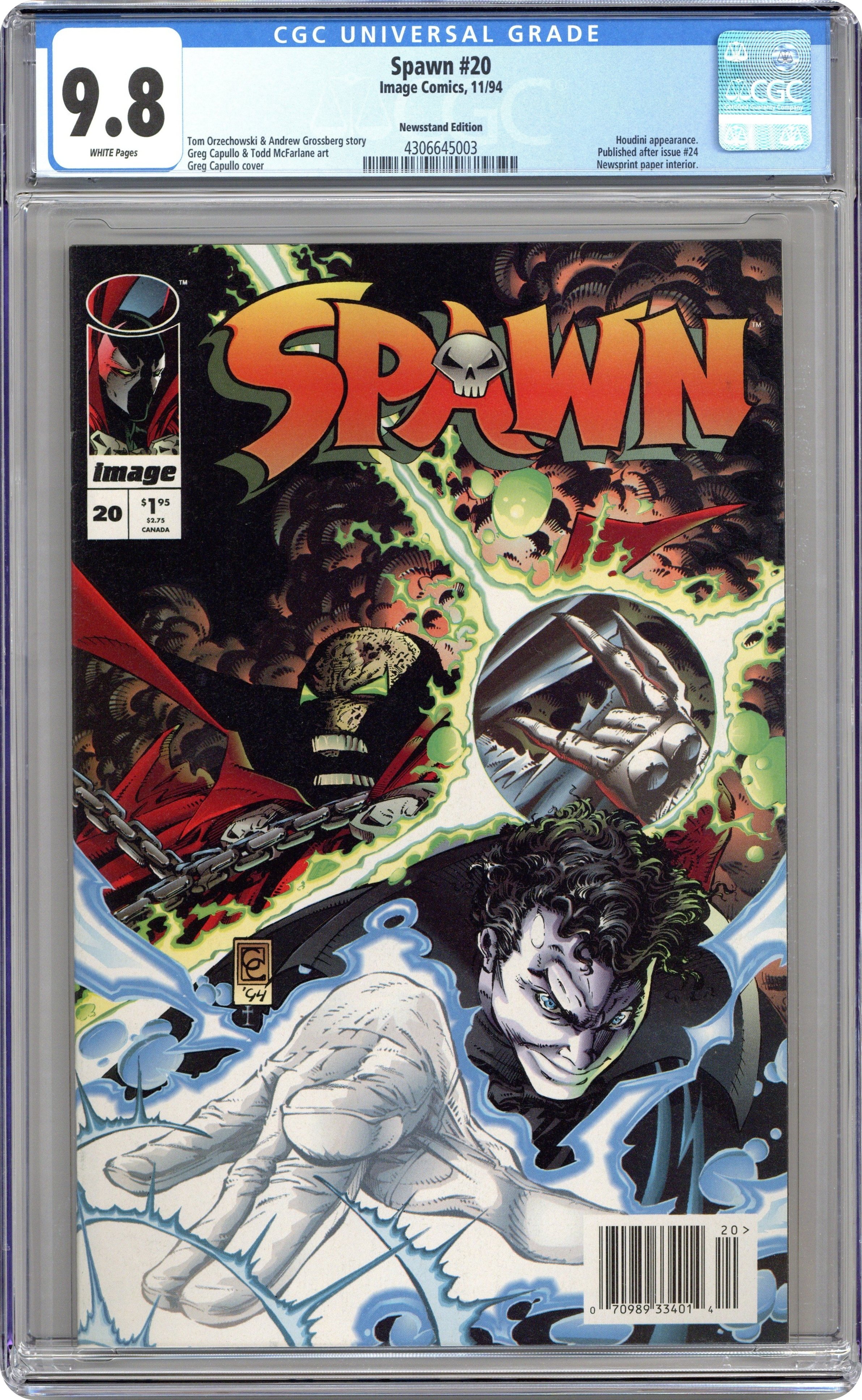 Spawn (1992 Image) 20N CGC 9.8