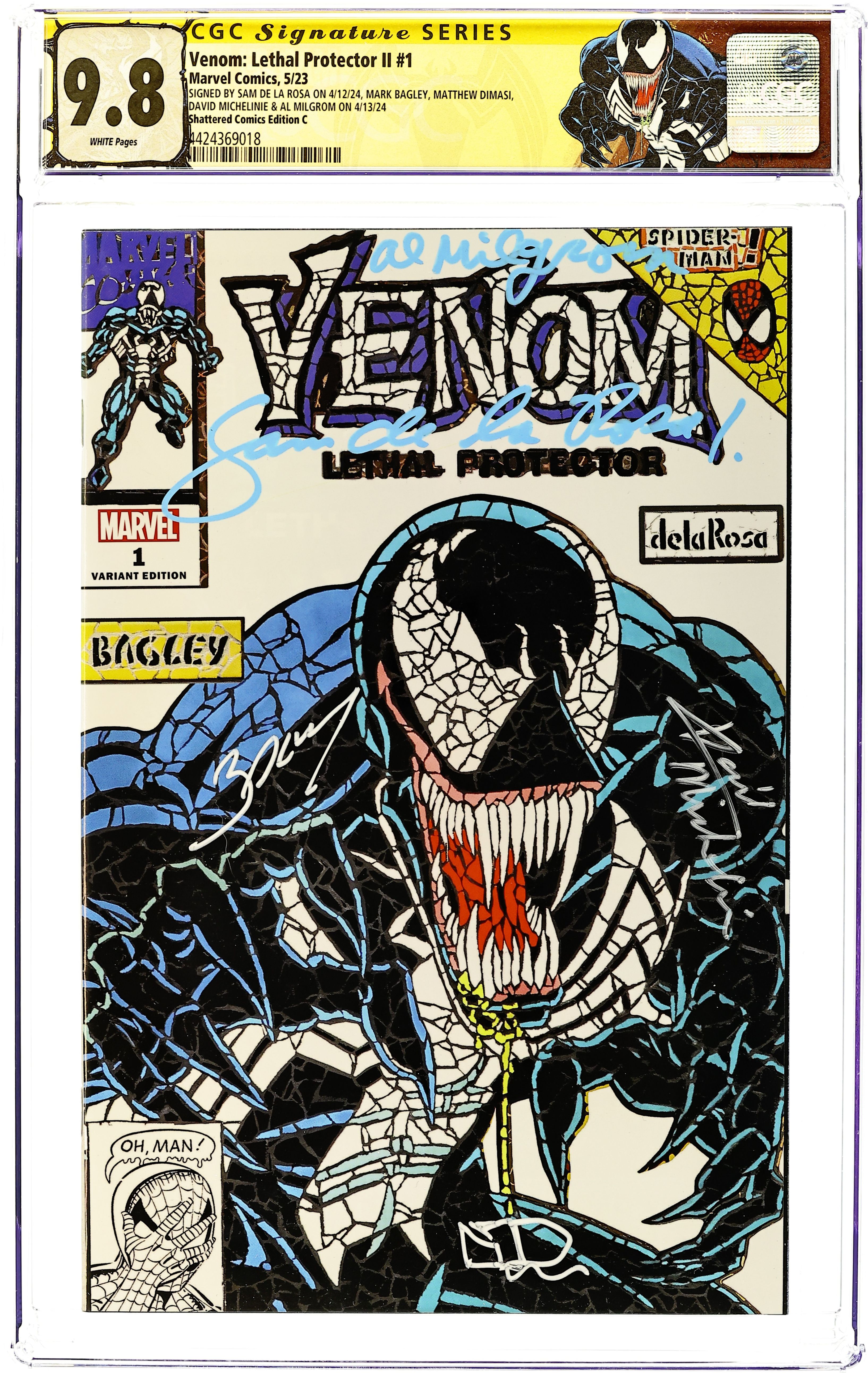 Venom Lethal Protector Ii 2023 Marvel 1shatteredc Cgc 98 Ss Rosa