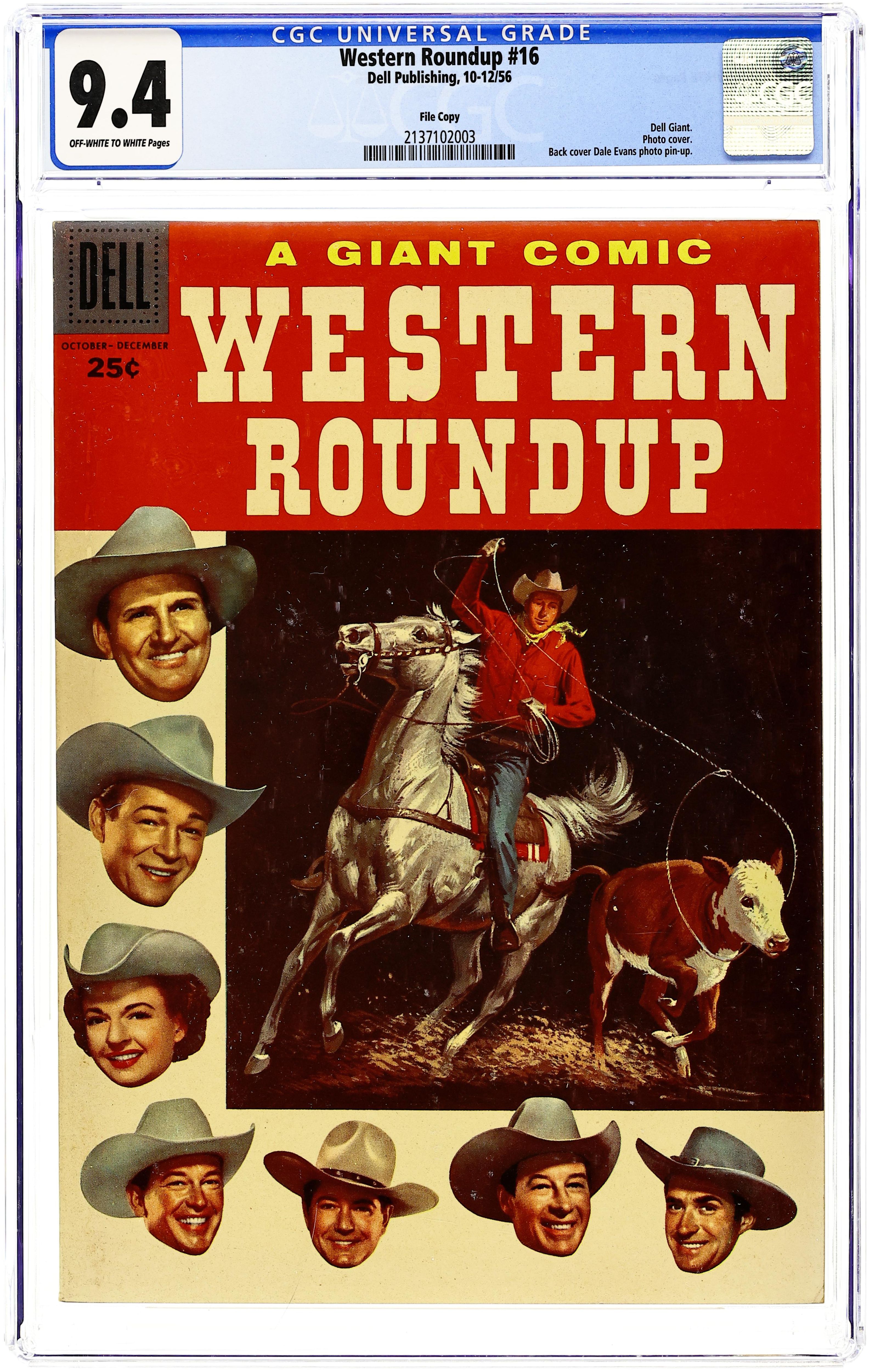 Dell Giant Western Roundup (1952-1959 Dell) 16 CGC 9.4