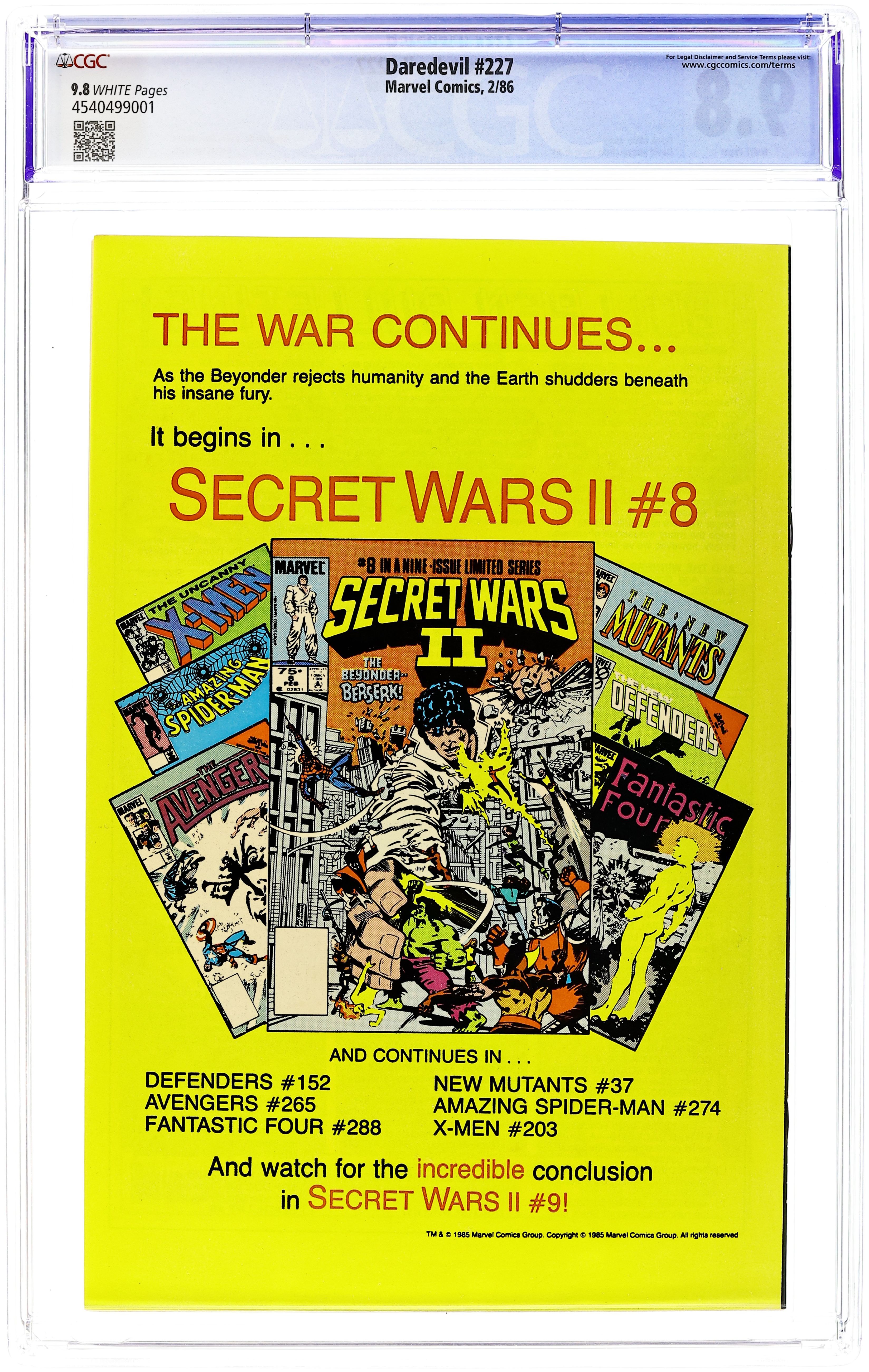 Daredevil (1964 1st Series) 227 CGC 9.8