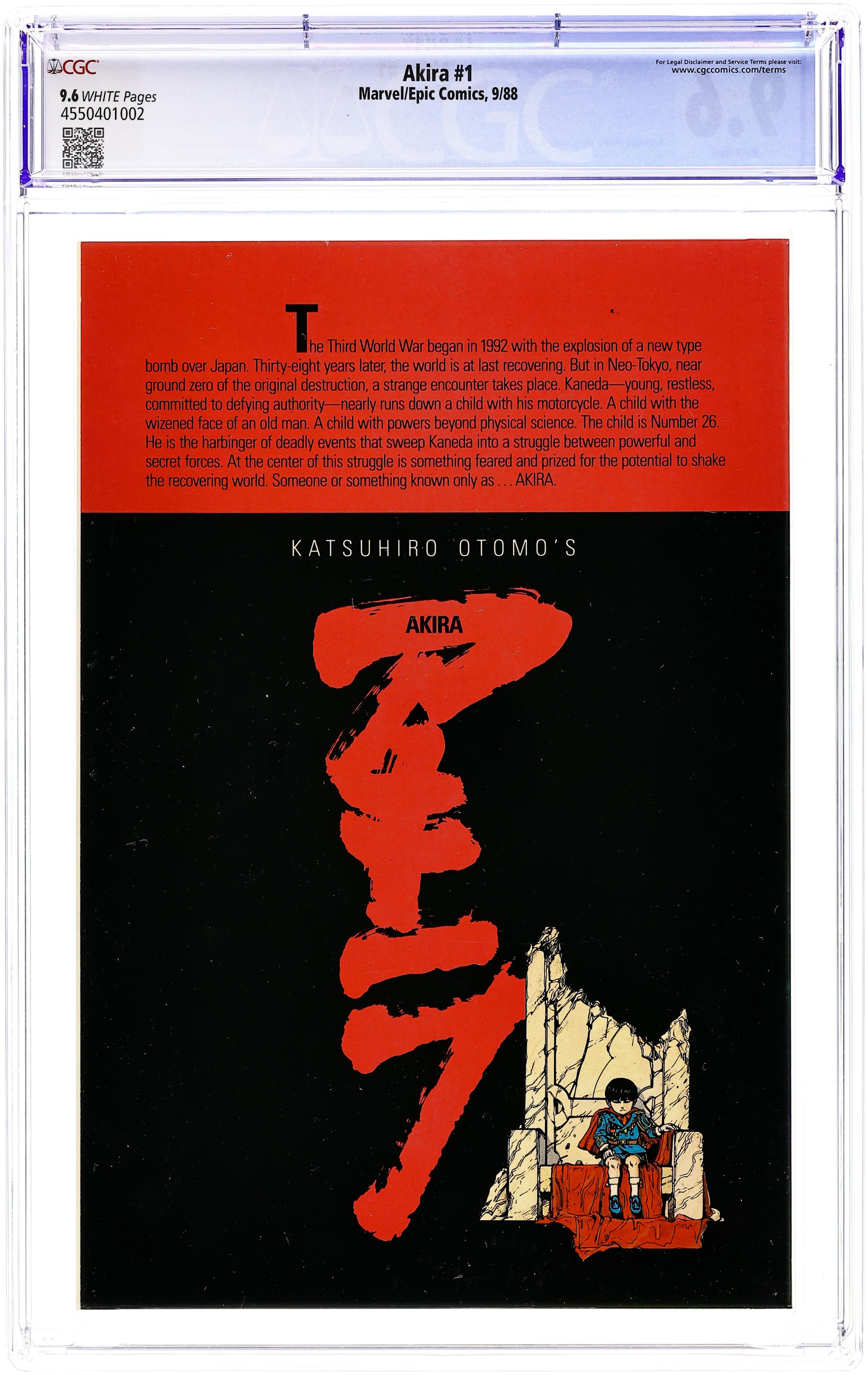 Akira (1988) 1 CGC 9.6