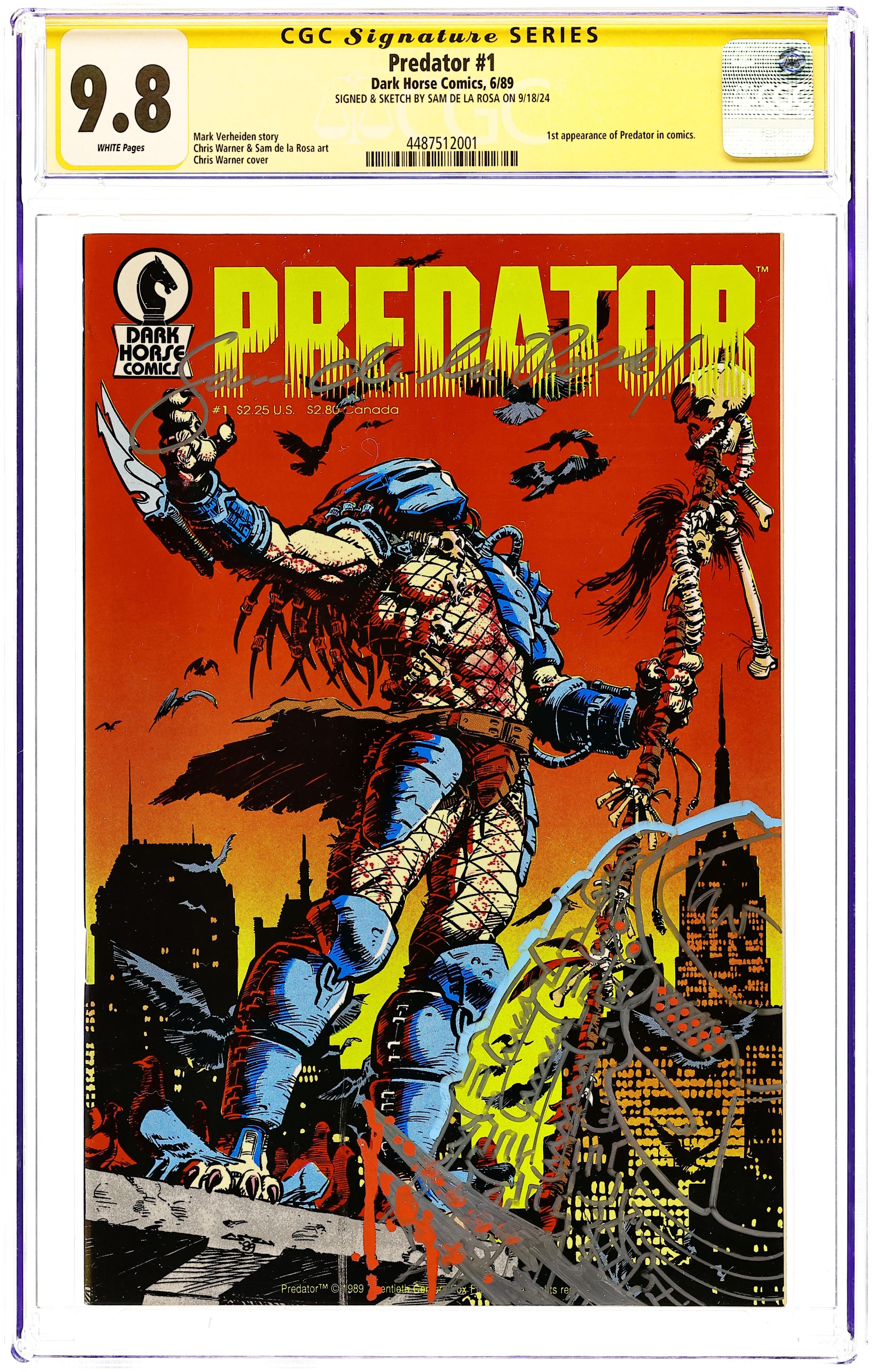 Predator (1989) 1 CGC 9.8 SS Rosa