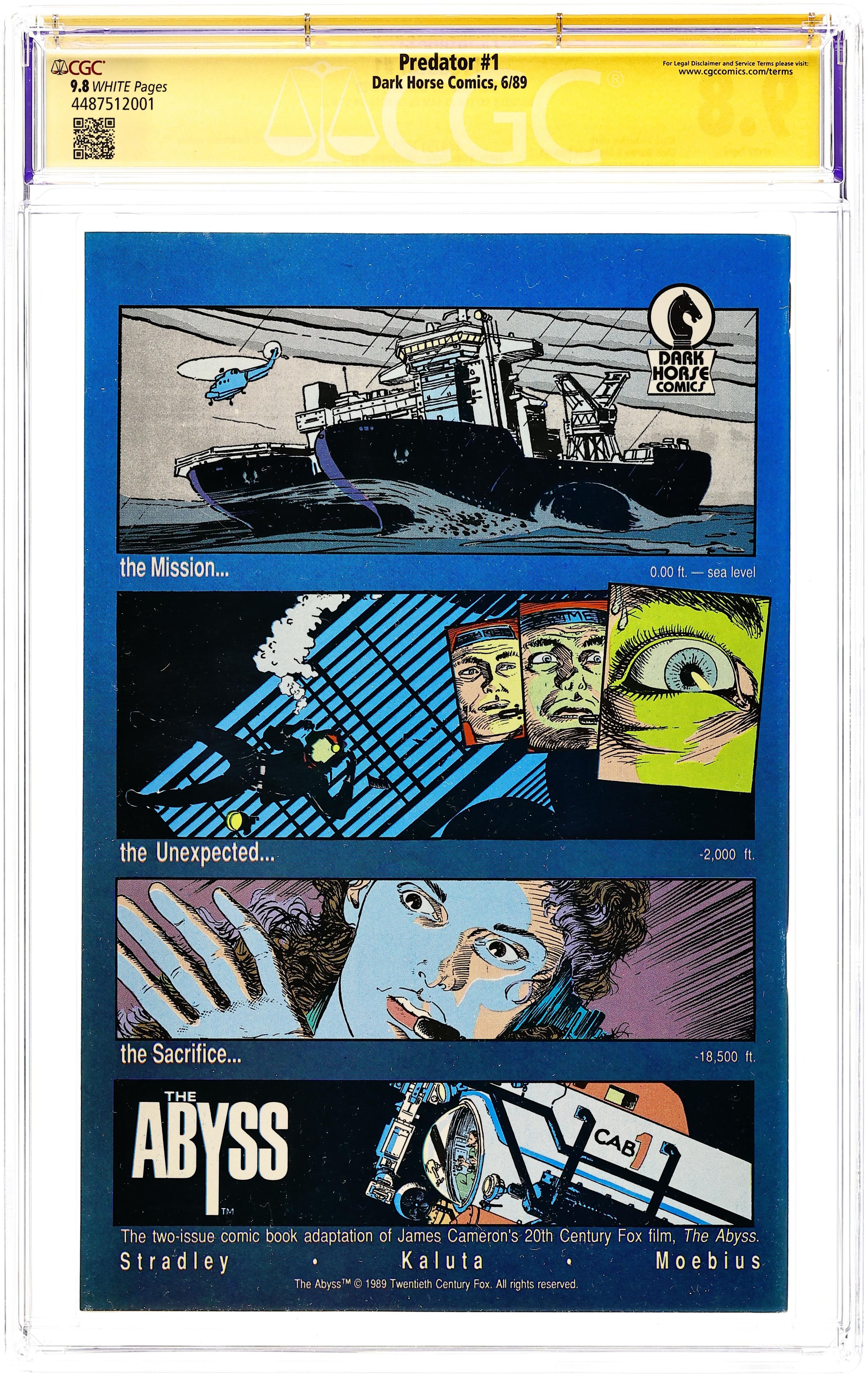 Predator (1989) 1 CGC 9.8 SS Rosa