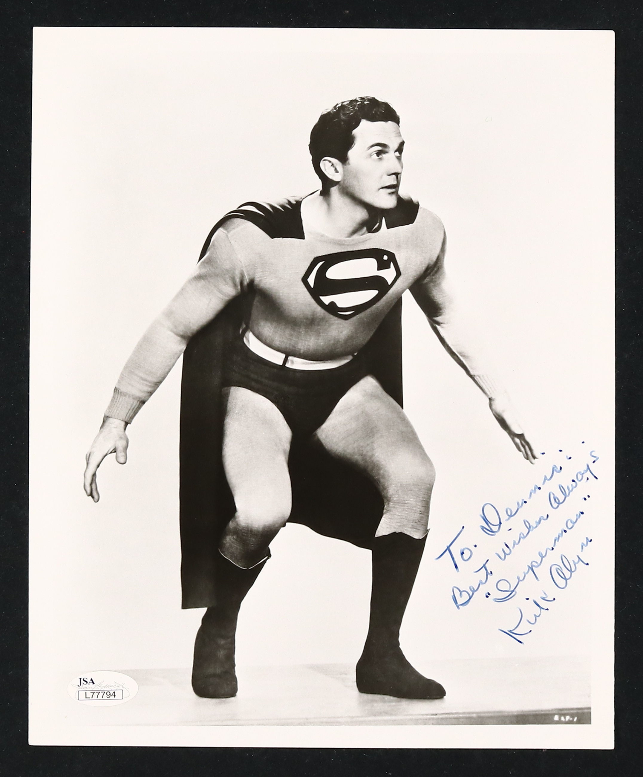 Kirk Alyn Signed Superman Photo