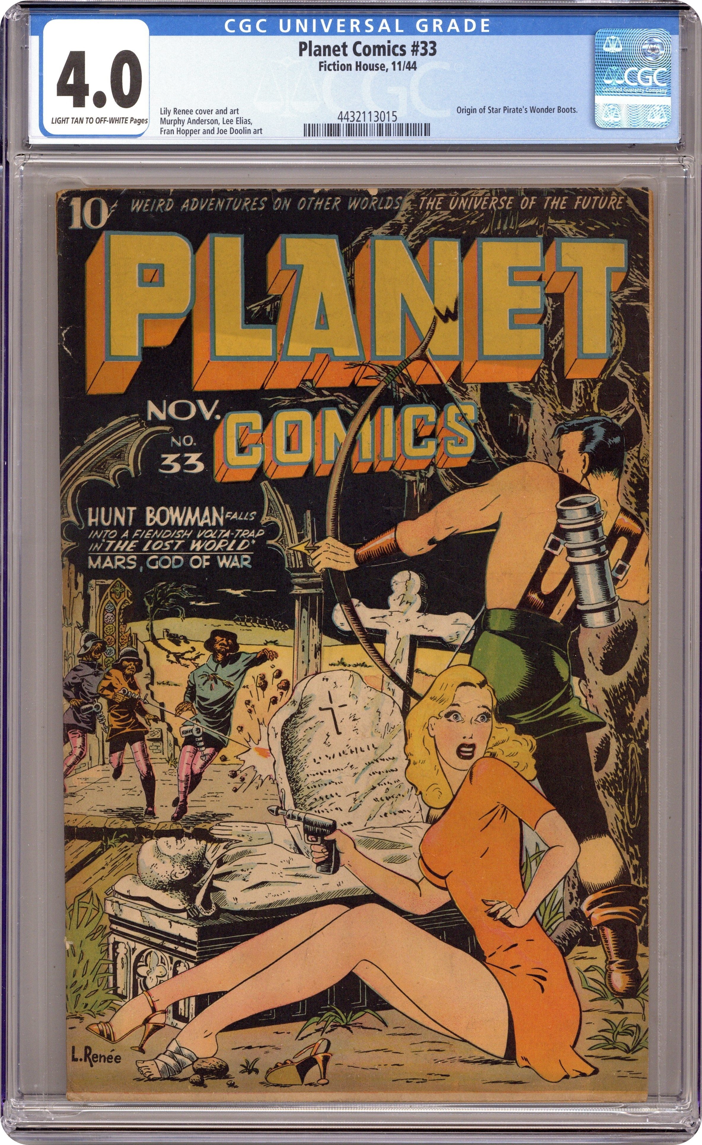 Planet Comics (1940 Fiction House) 33 CGC 4.0