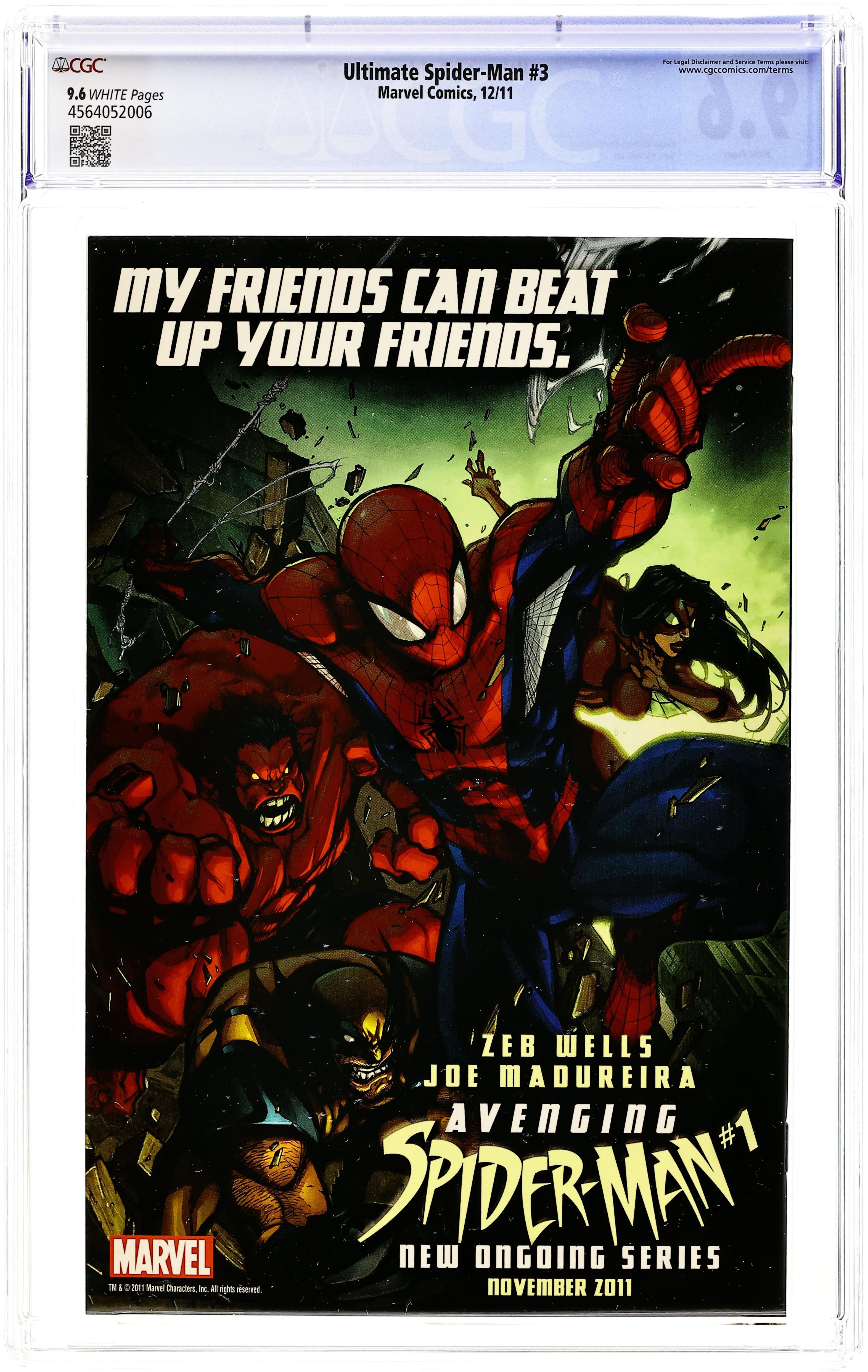 Ultimate Comics Spider-Man (2011 3rd Series) 3A CGC 9.6