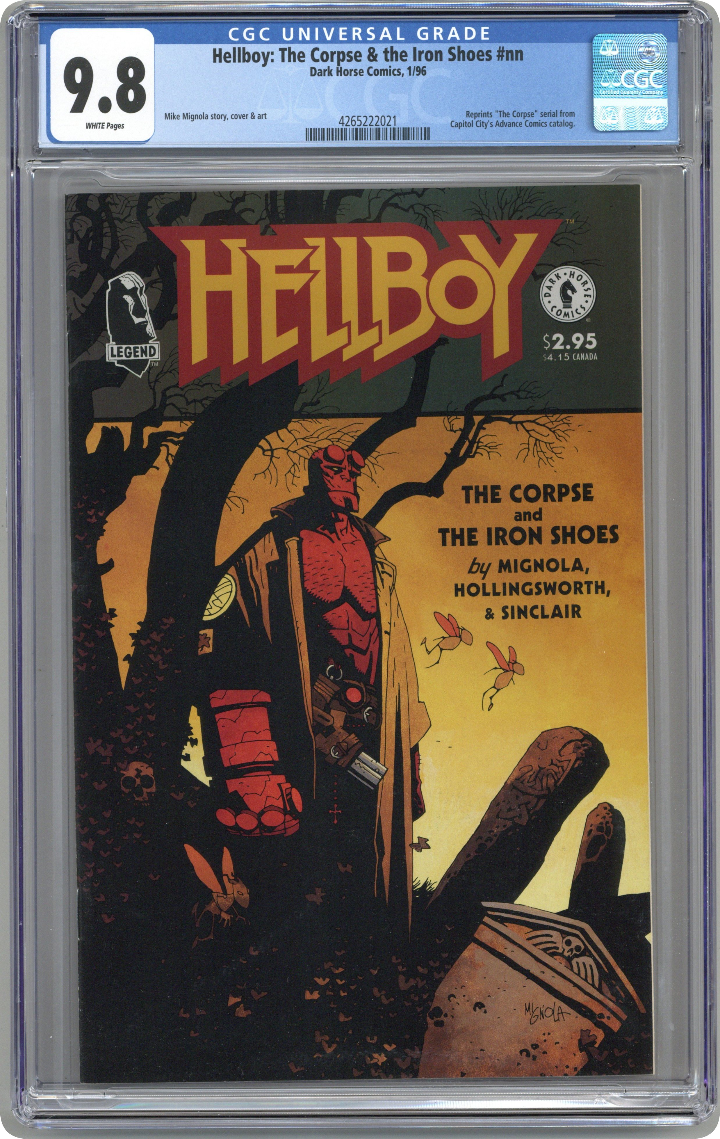 Hellboy The Corpse and the Iron Shoes (1996) comic books graded by CGC