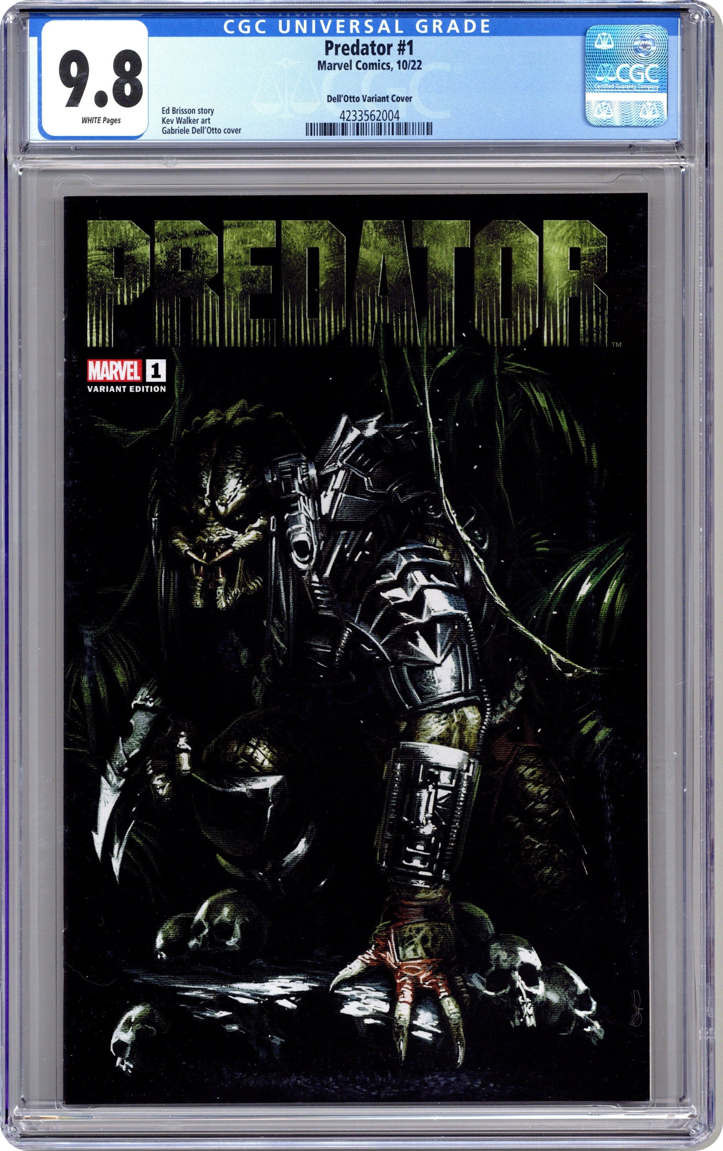 Predator (2022 Marvel) 1DELLOTTO.A CGC 9.8