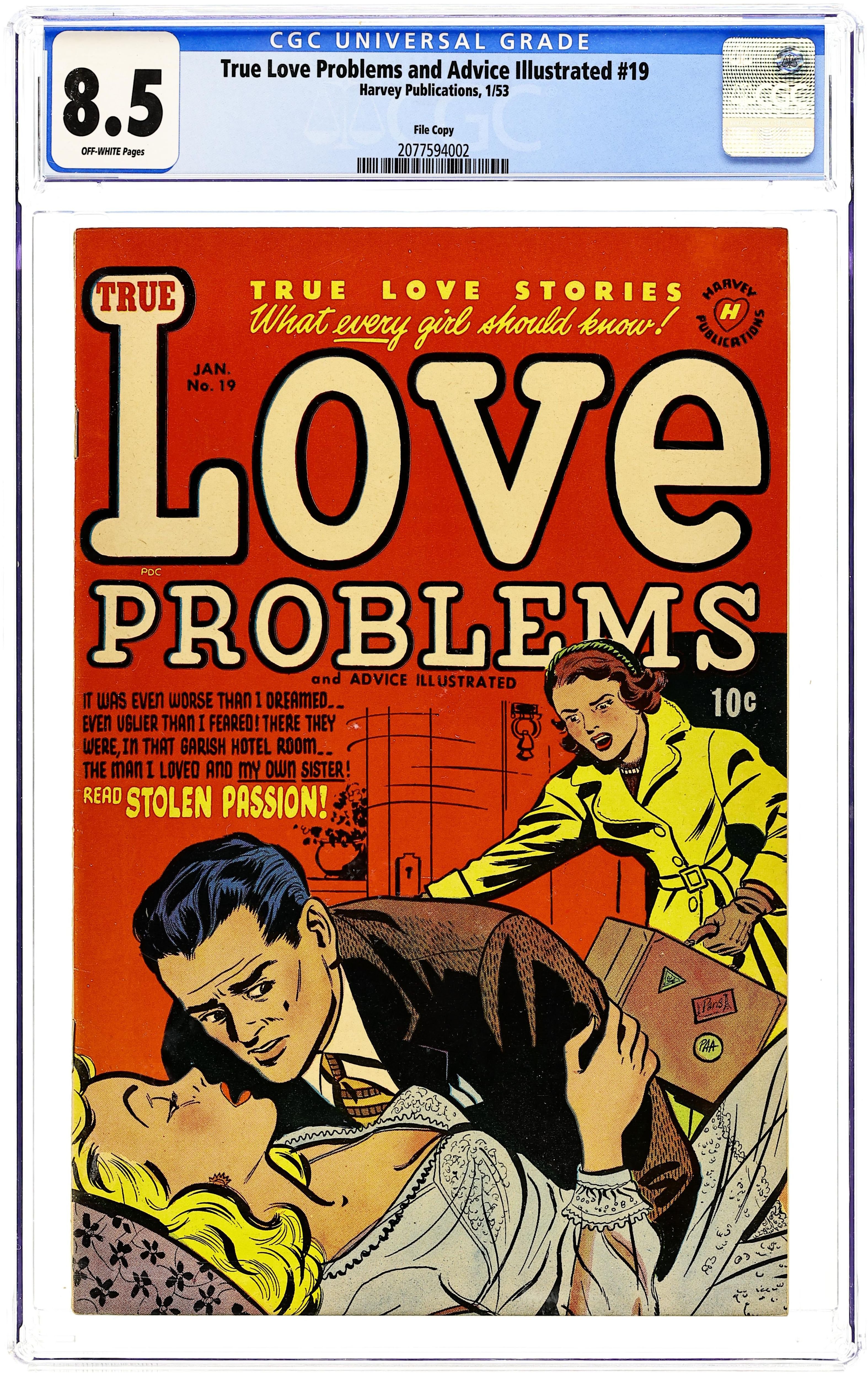 True Love Problems and Advice Illustrated (1949 McCombs/Harvey) 19 CGC 8.5