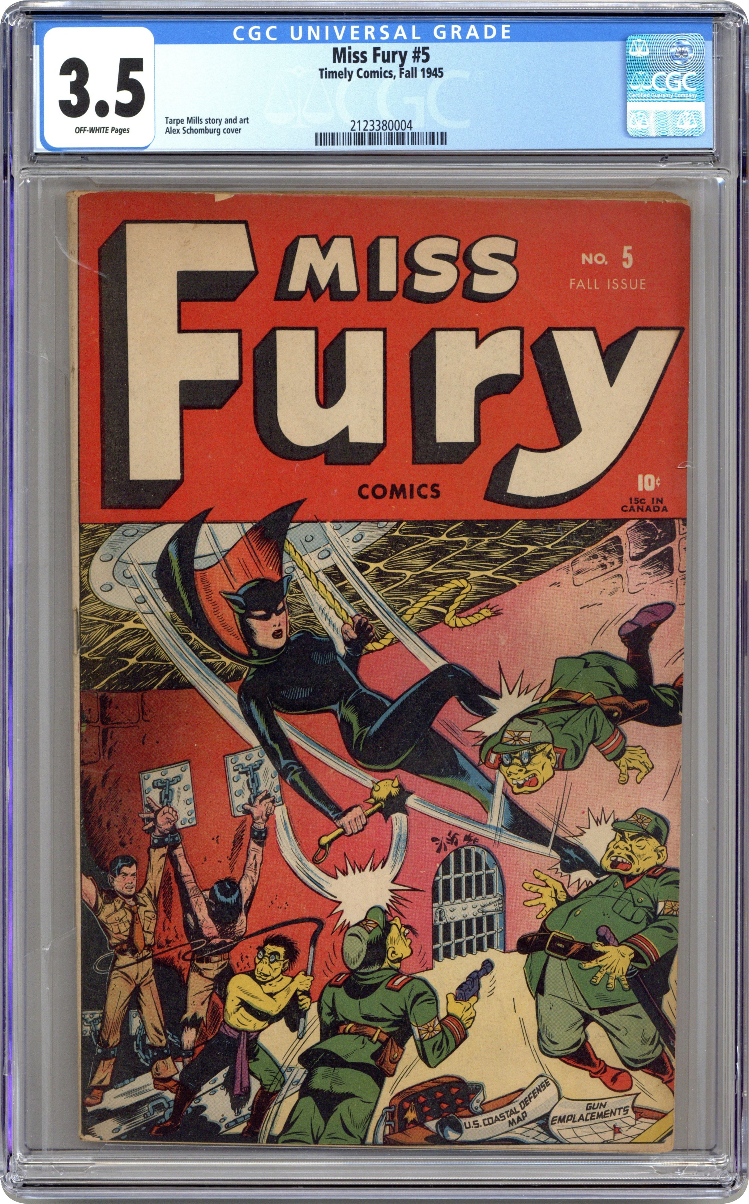 Miss Fury Comics (1942) 5 CGC 3.5