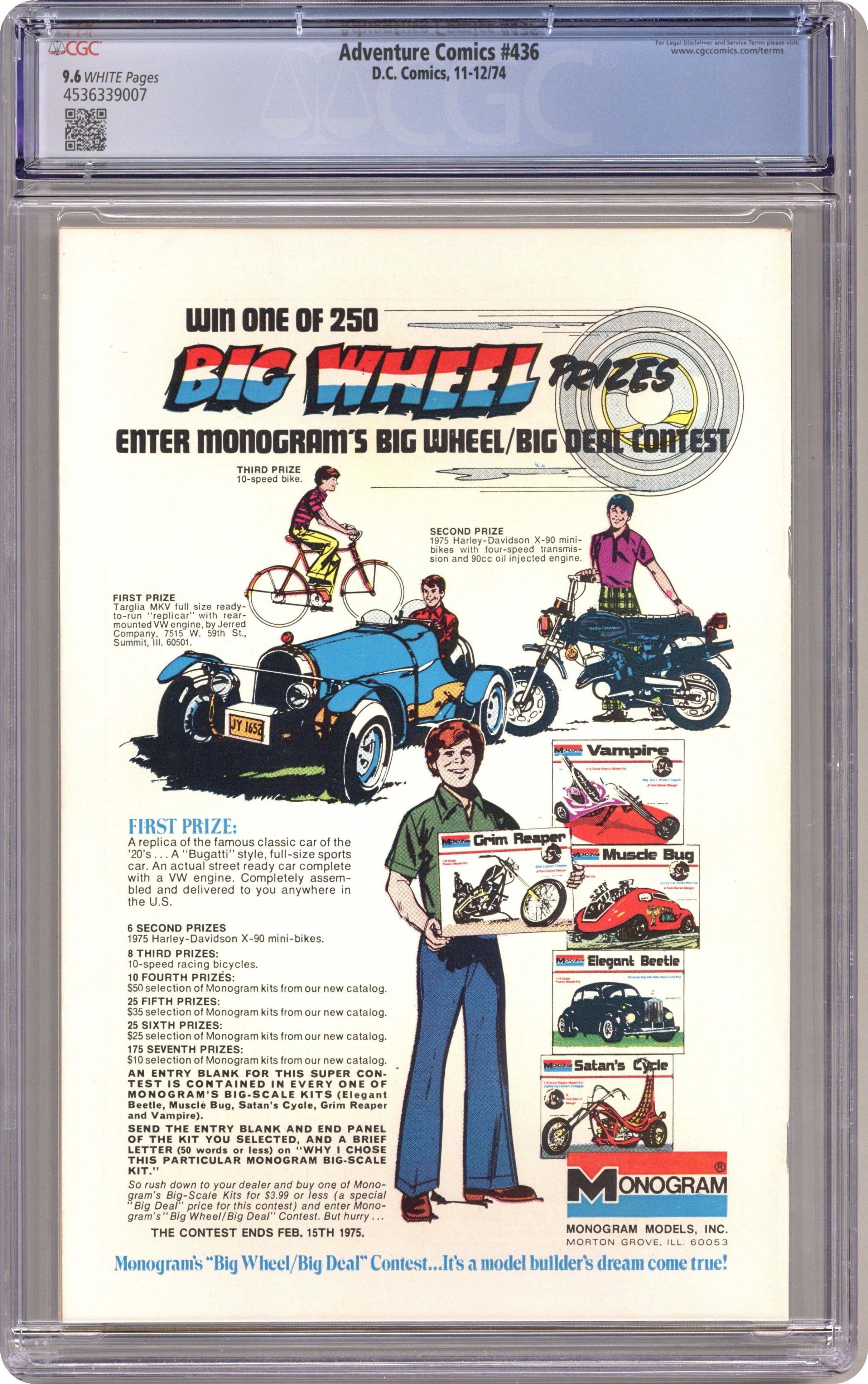 Adventure Comics (1938 1st Series) 436 CGC 9.6