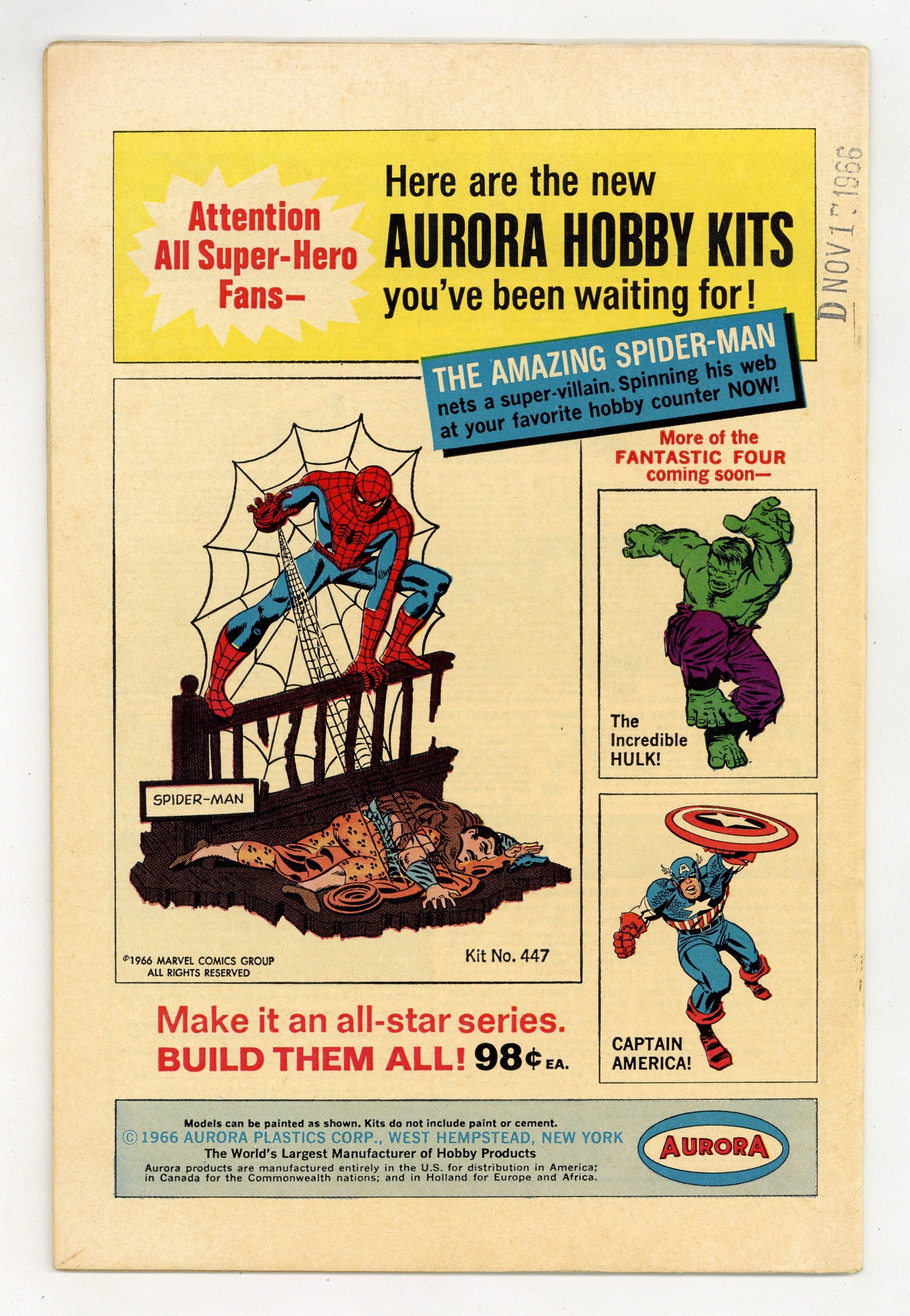 Amazing Spider-Man (1963 1st Series) 45 VG+ 4.5