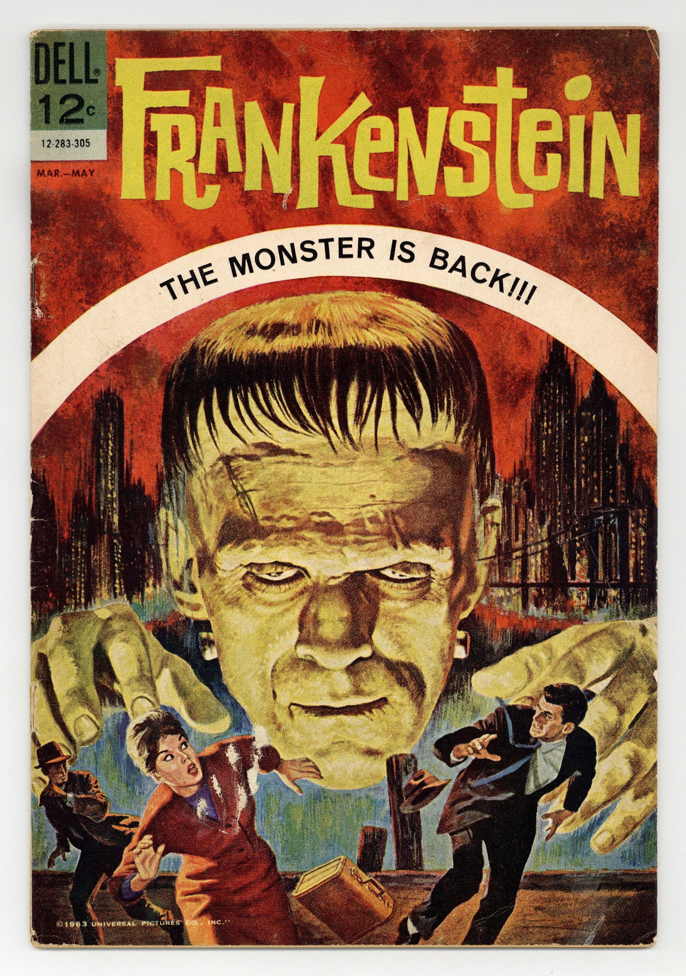 Frankenstein (1963 Dell) Movie Classics 305 GD+ 2.5