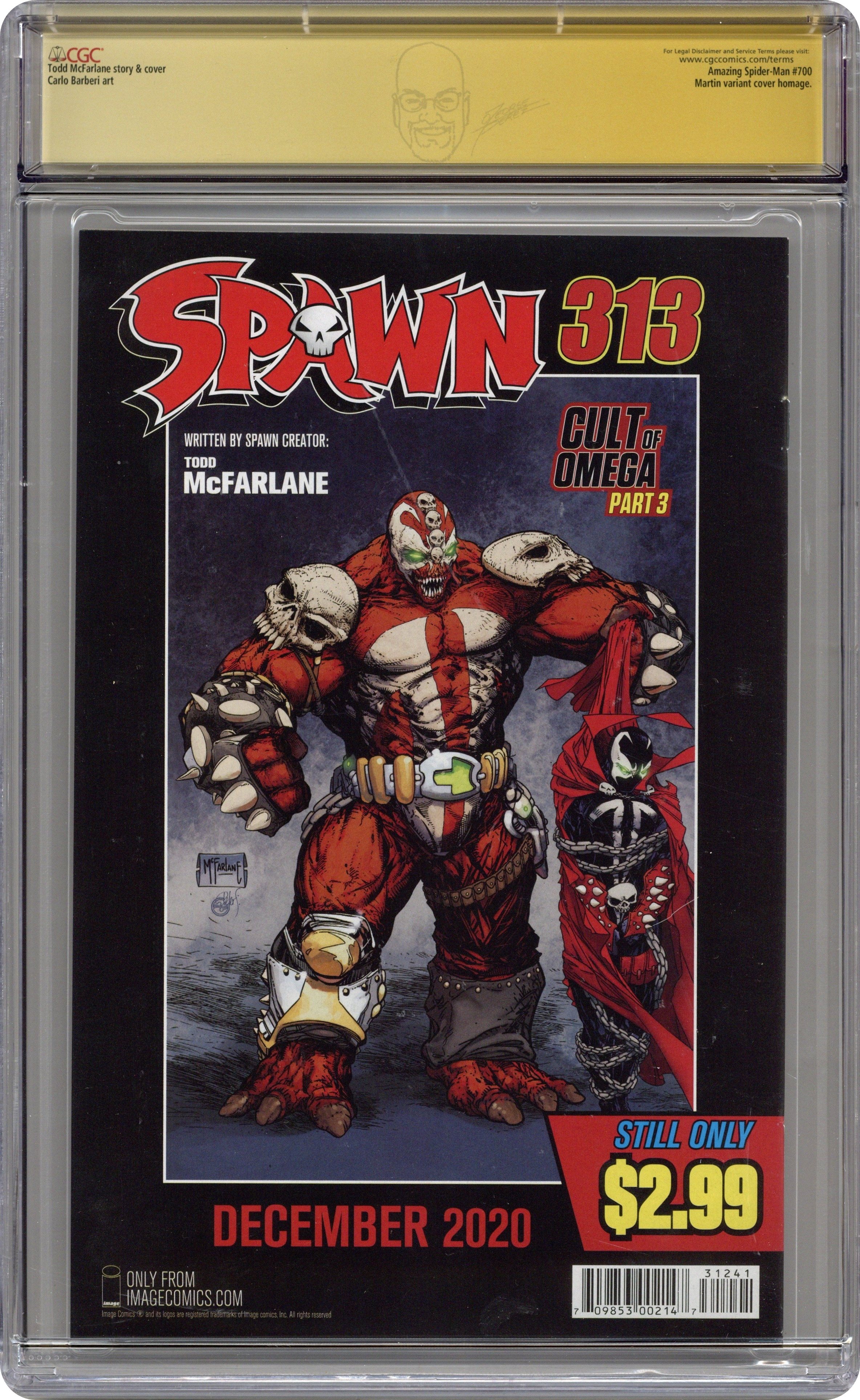 Spawn (1992 Image) 312D CGC 9.8 SS Crain