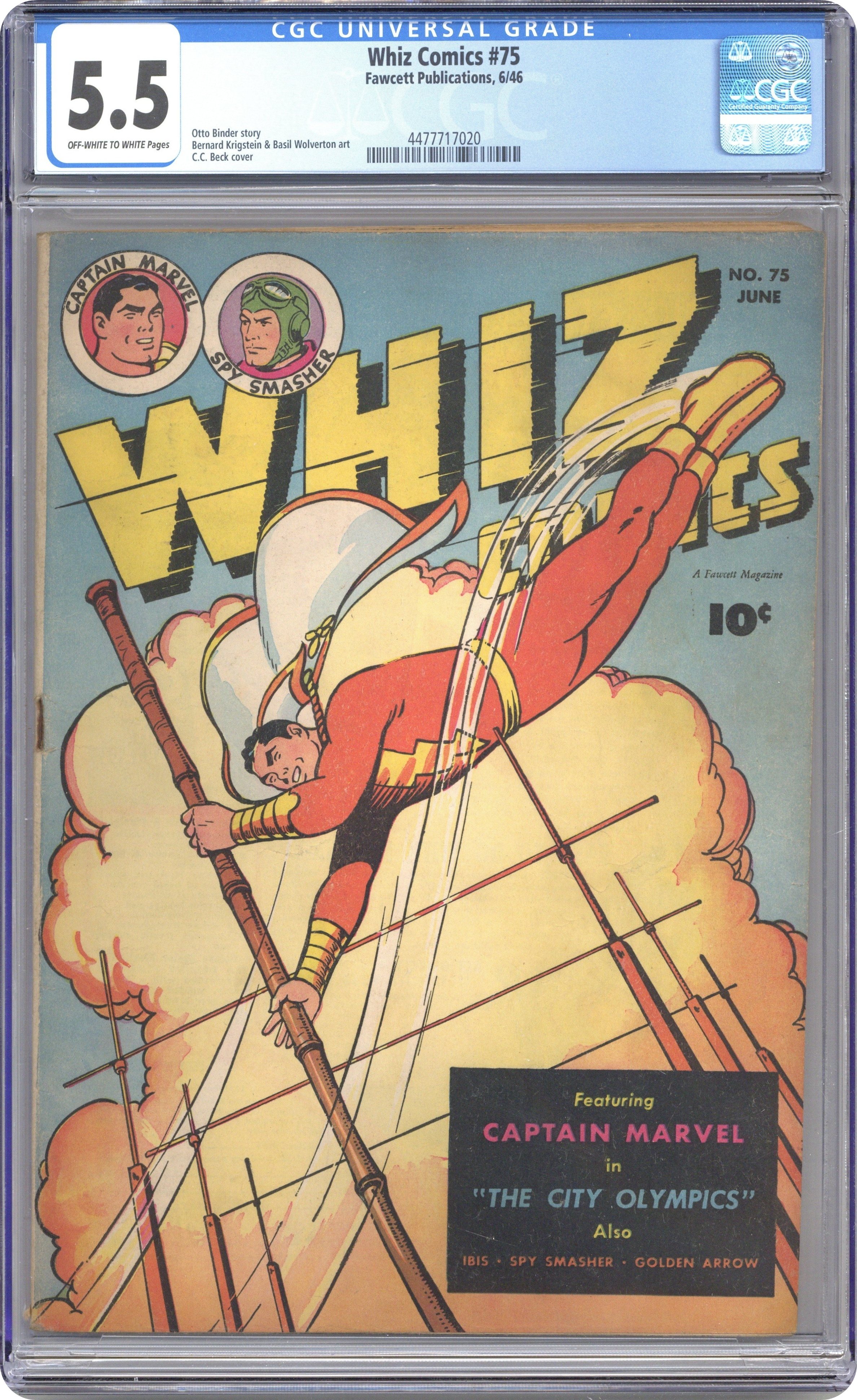 Whiz Comics (1940 Fawcett) 75 CGC 5.5