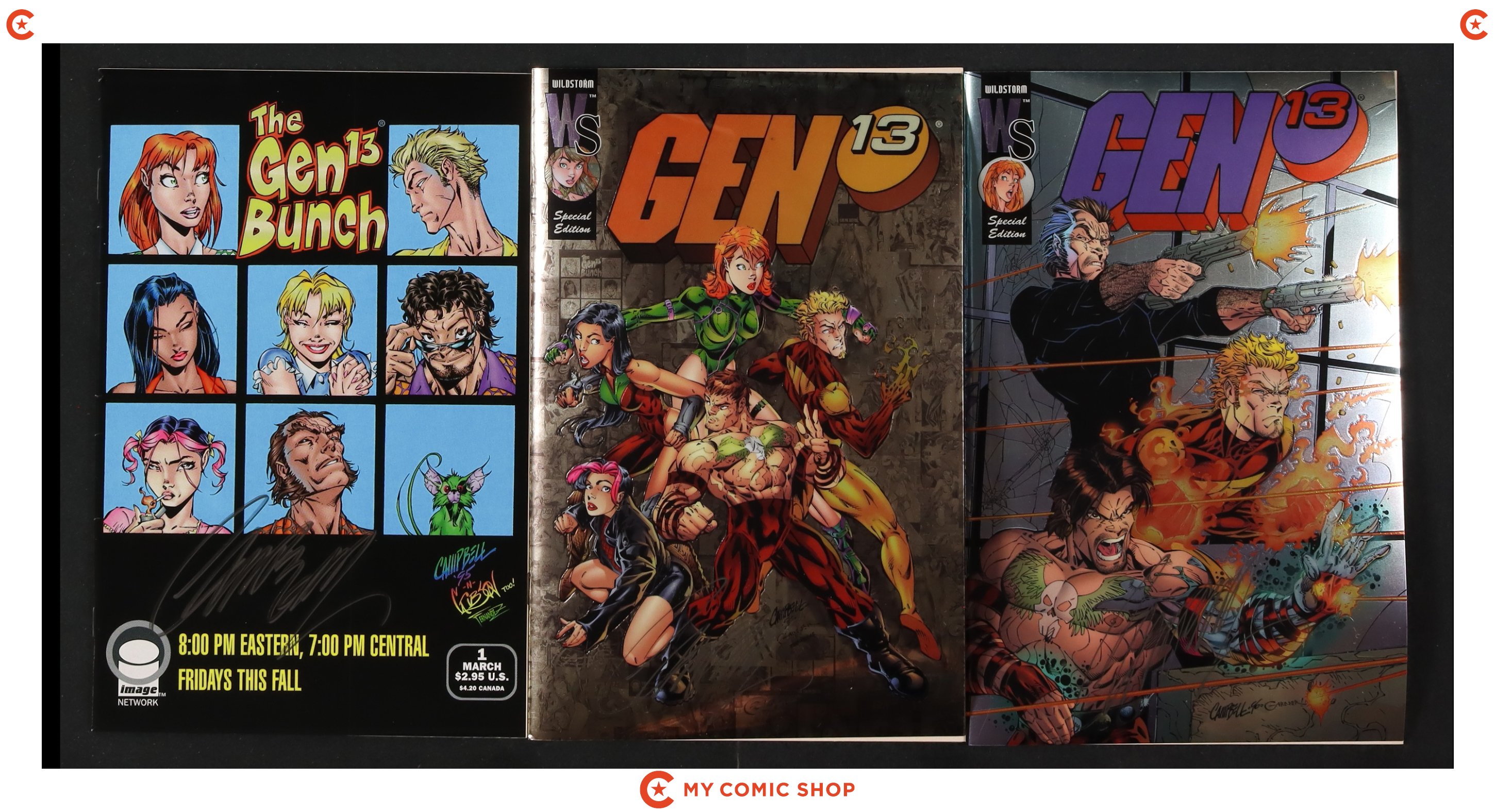 Gen 13 Signed Lot of 3