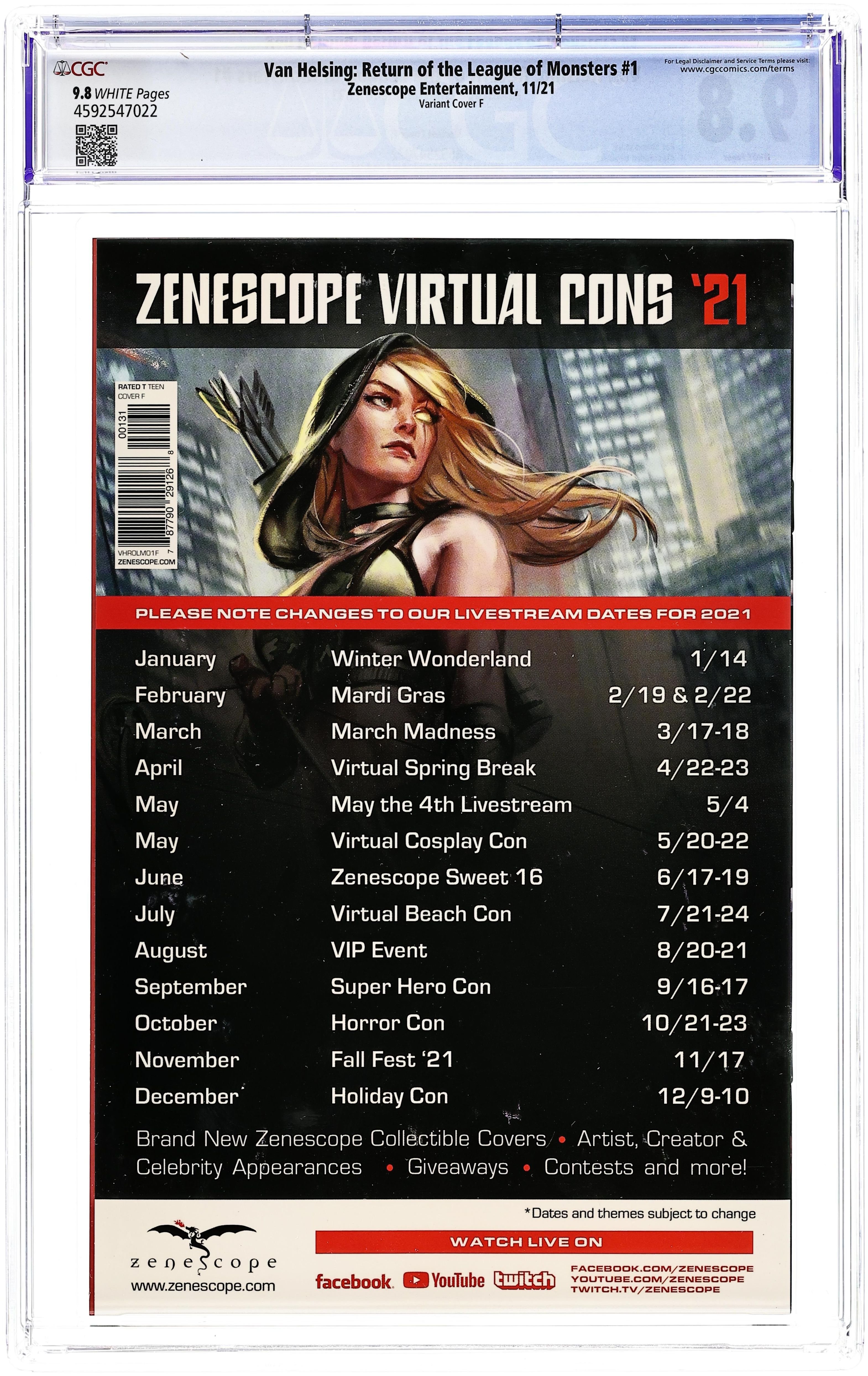 Van Helsing Return of the League of Monsters (2021 Zenescope) comic ...