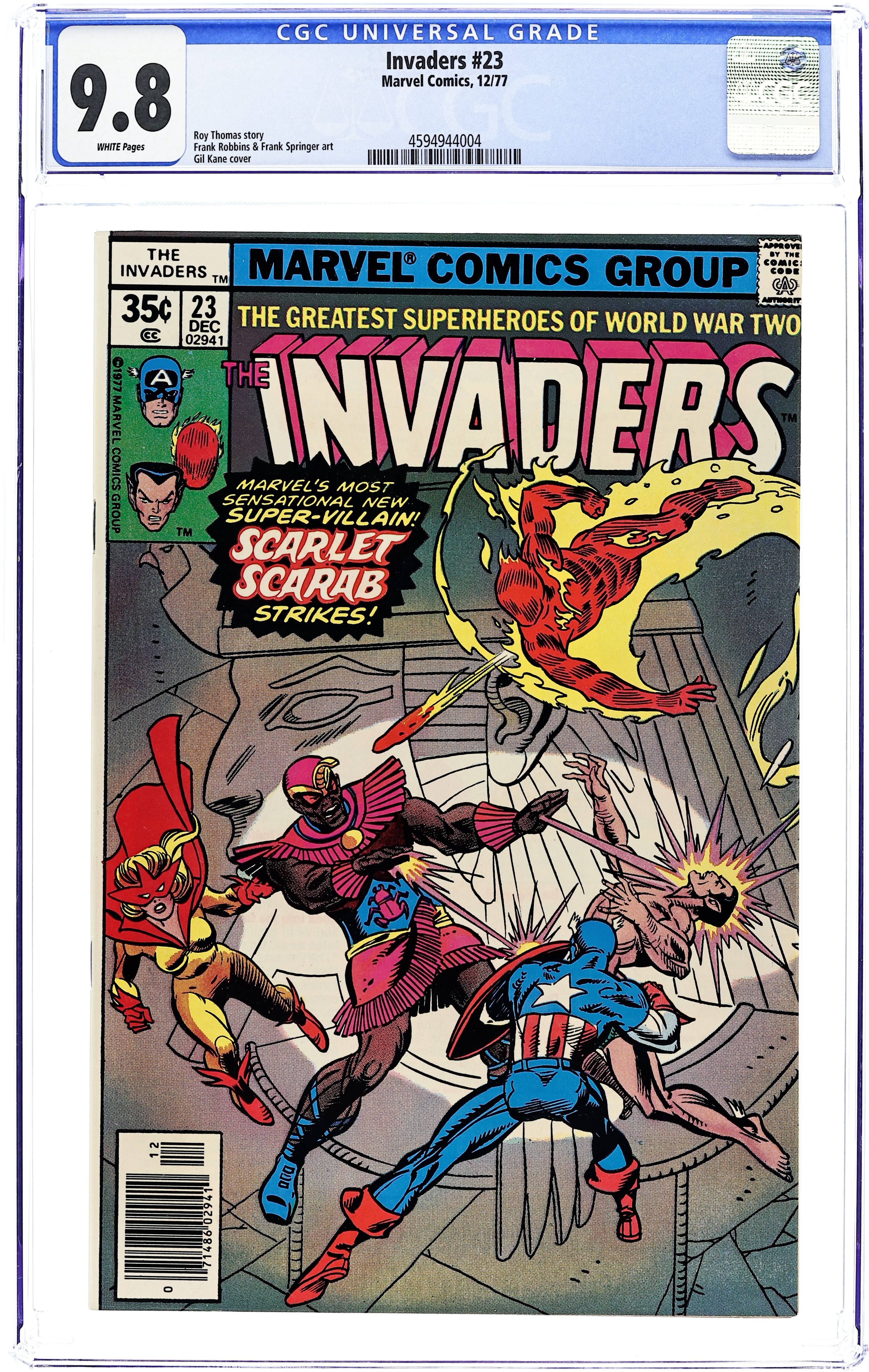 Invaders (1975 Marvel 1st Series) 23 CGC 9.8