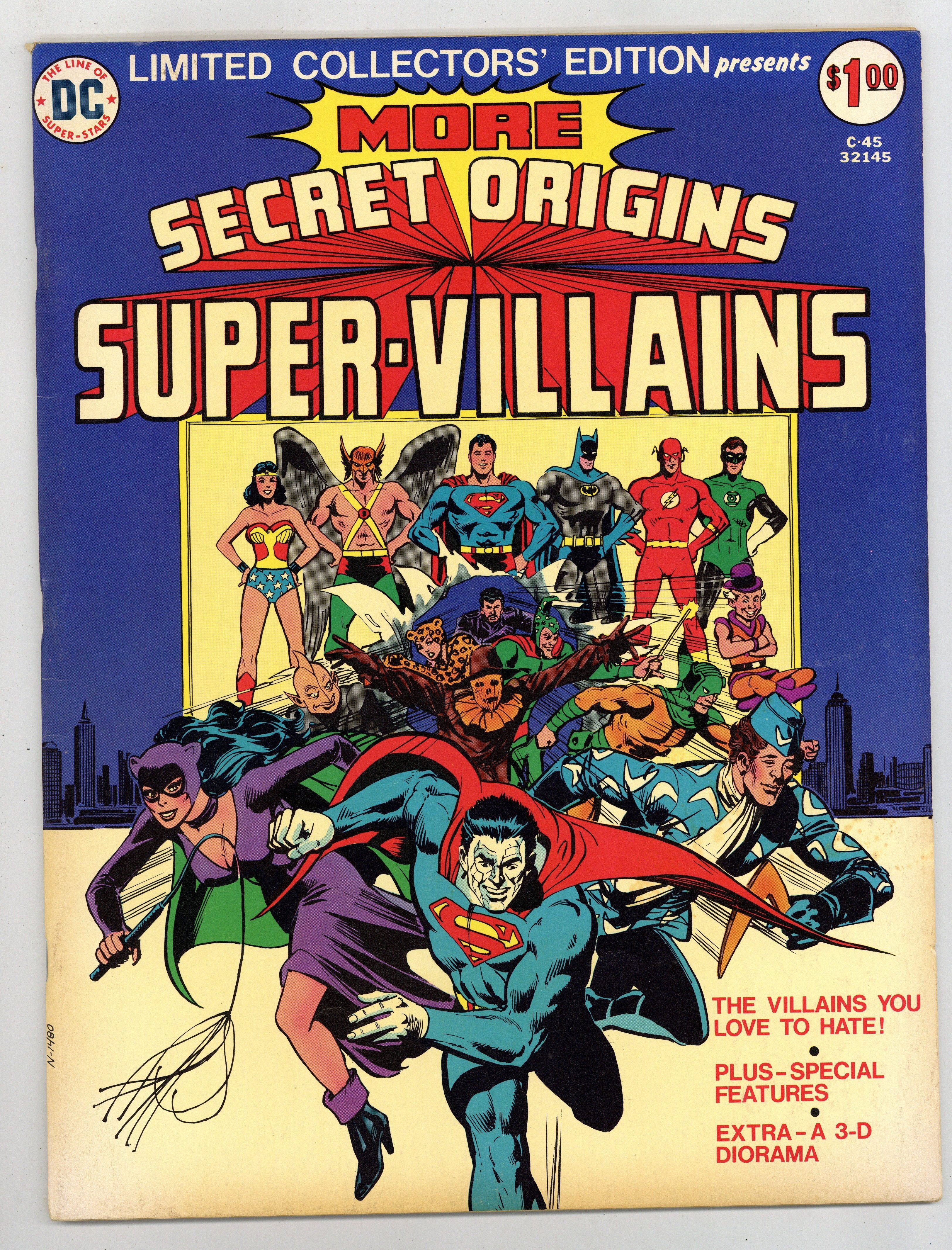 Secret Origins of Super-Villains (1975) DC Treasury Edition C-45 VG+ 4.5