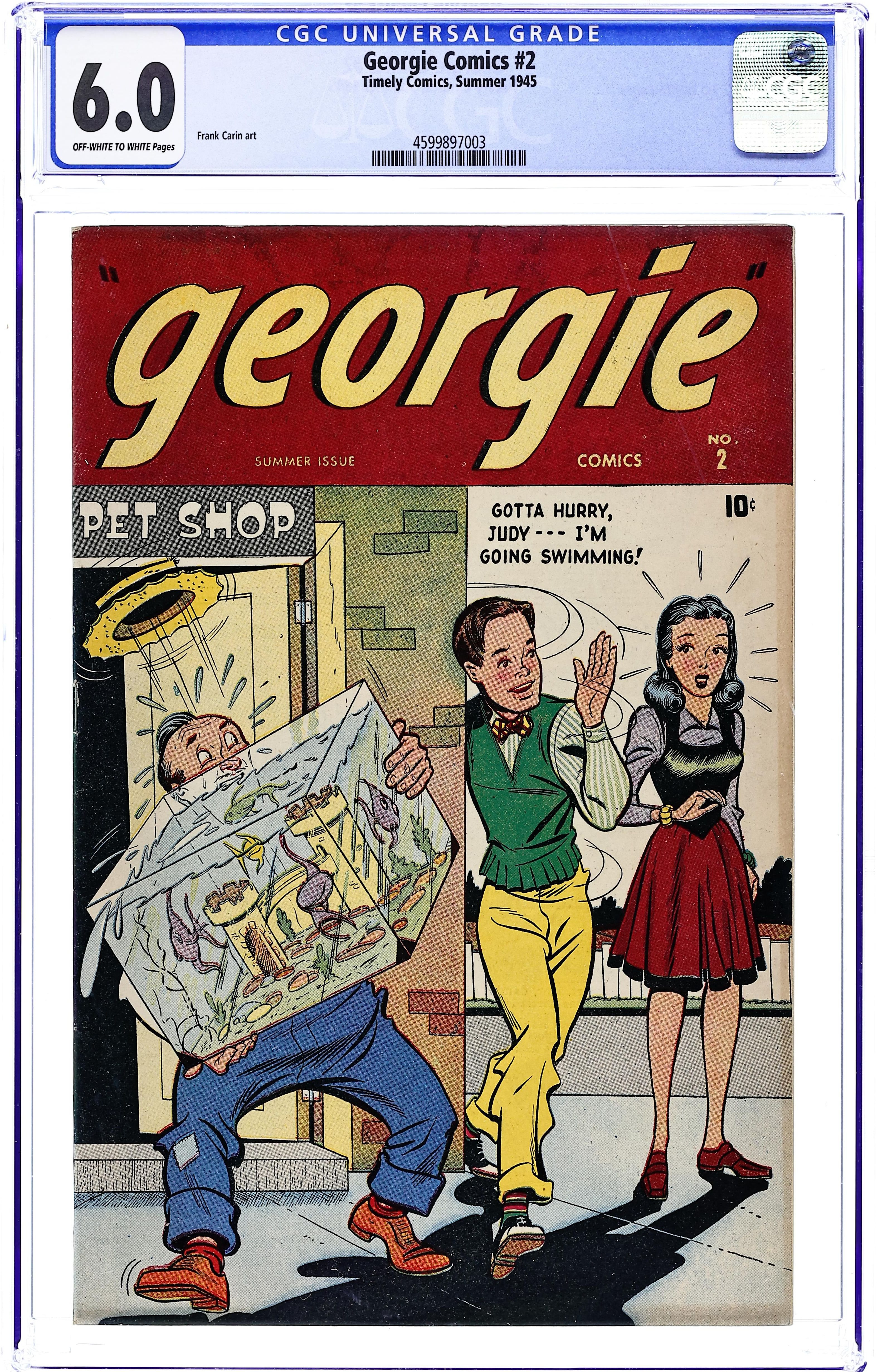 Georgie Comics (1945 Marvel) comic books graded by CGC