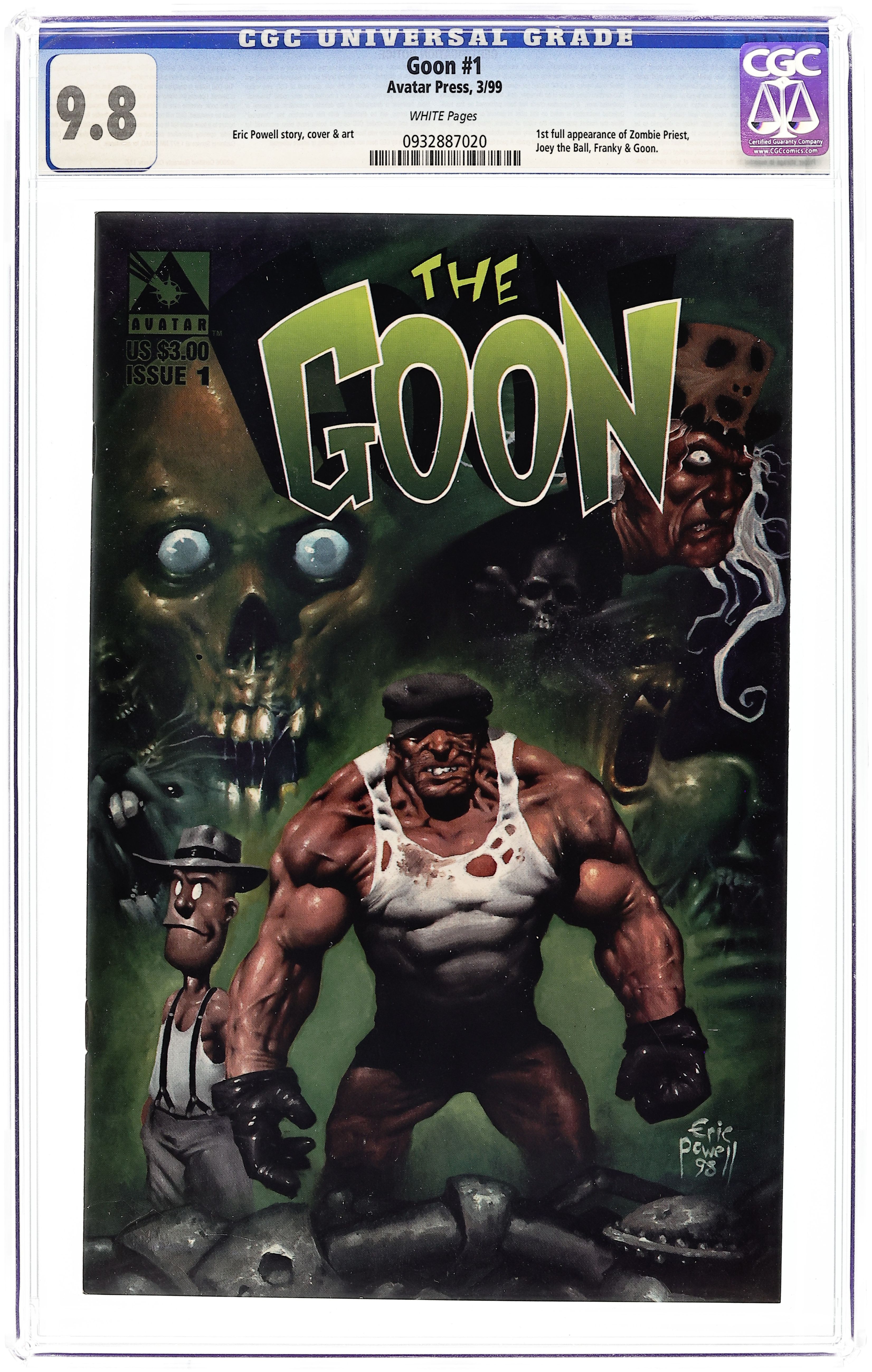 Goon (1999 Avatar) 1 CGC 9.8