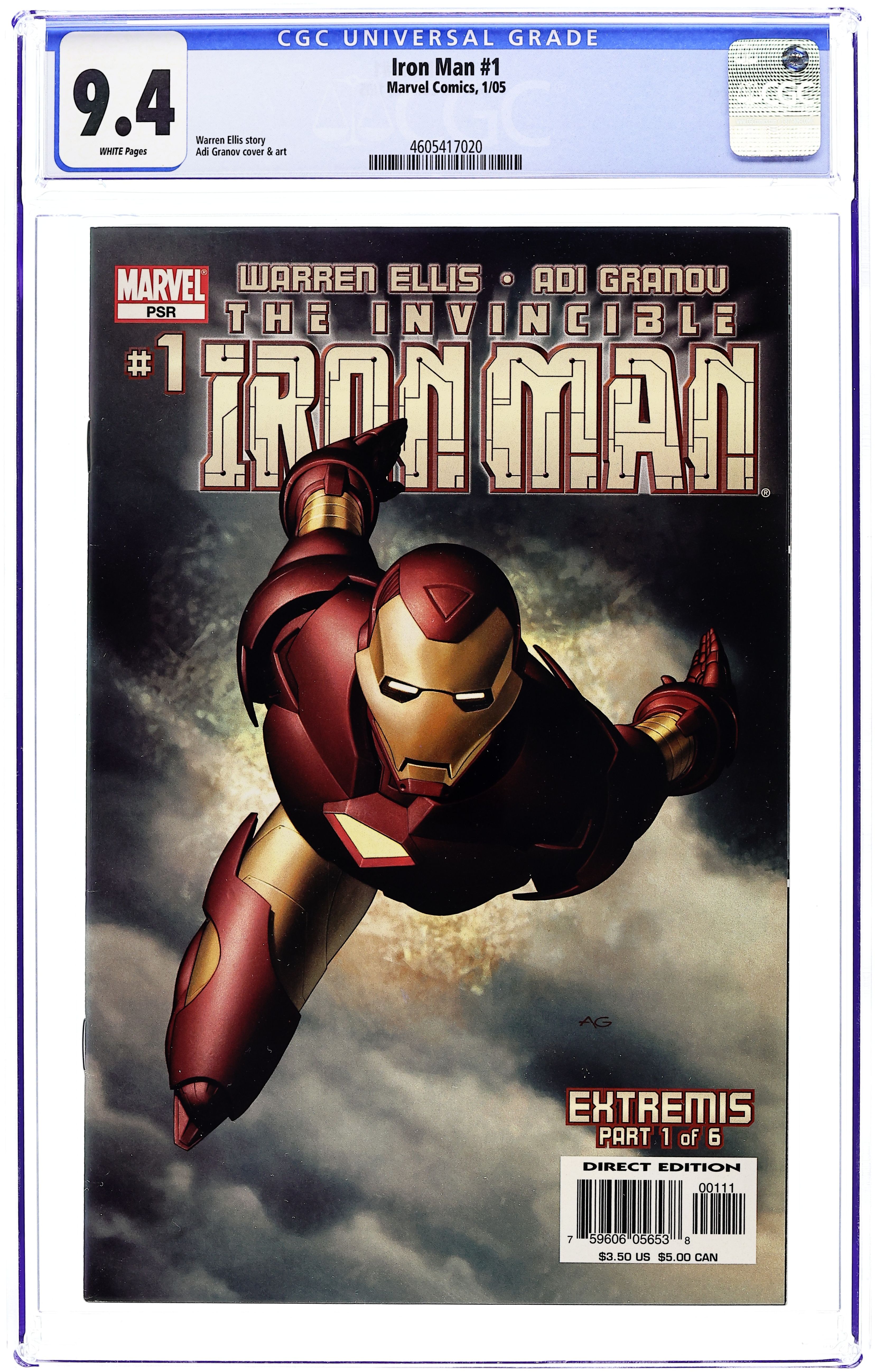 Iron Man (2005 4th Series) 1 CGC 9.4