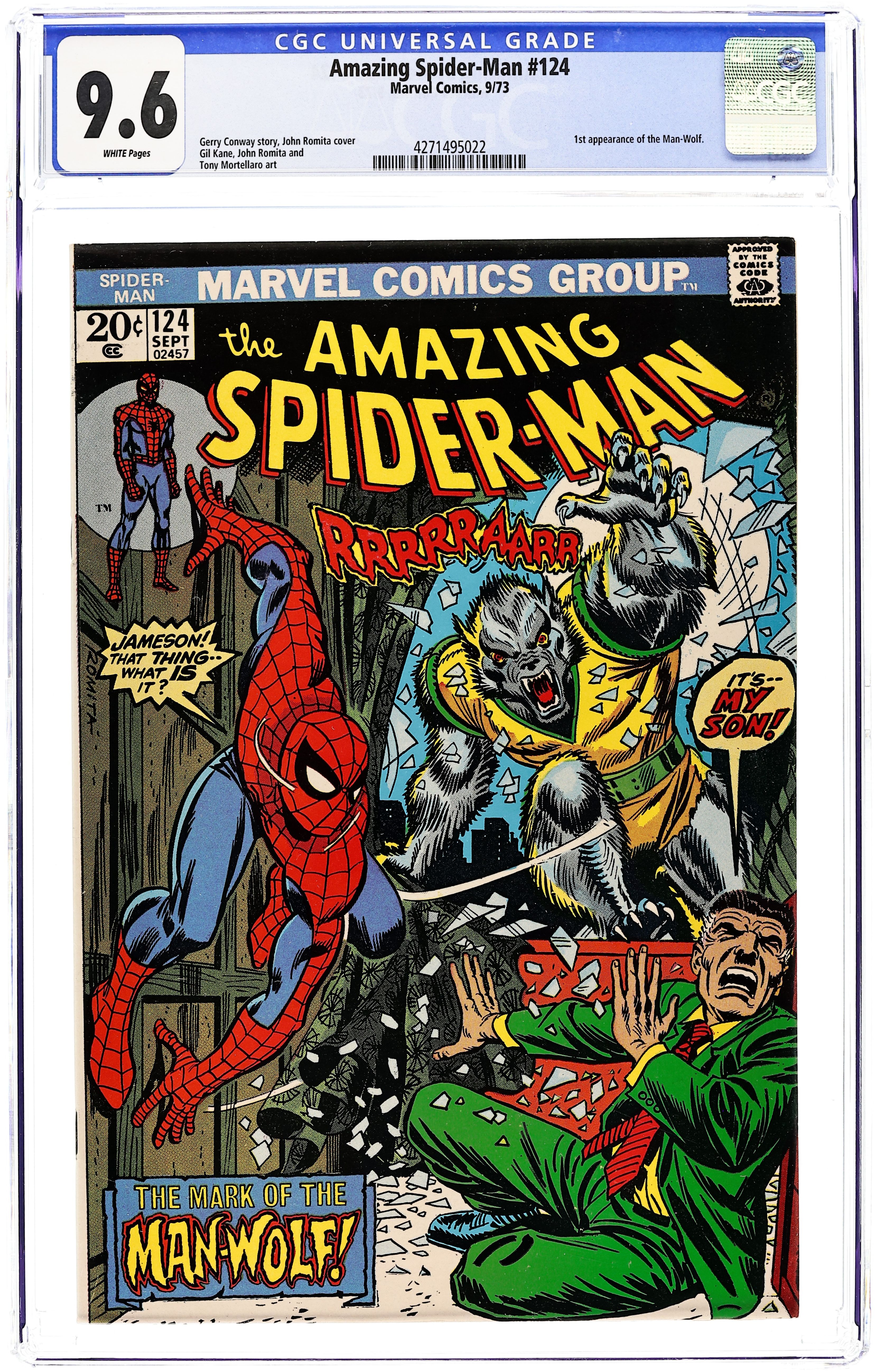 Amazing Spider-Man (1963 1st Series) 124 CGC 9.6