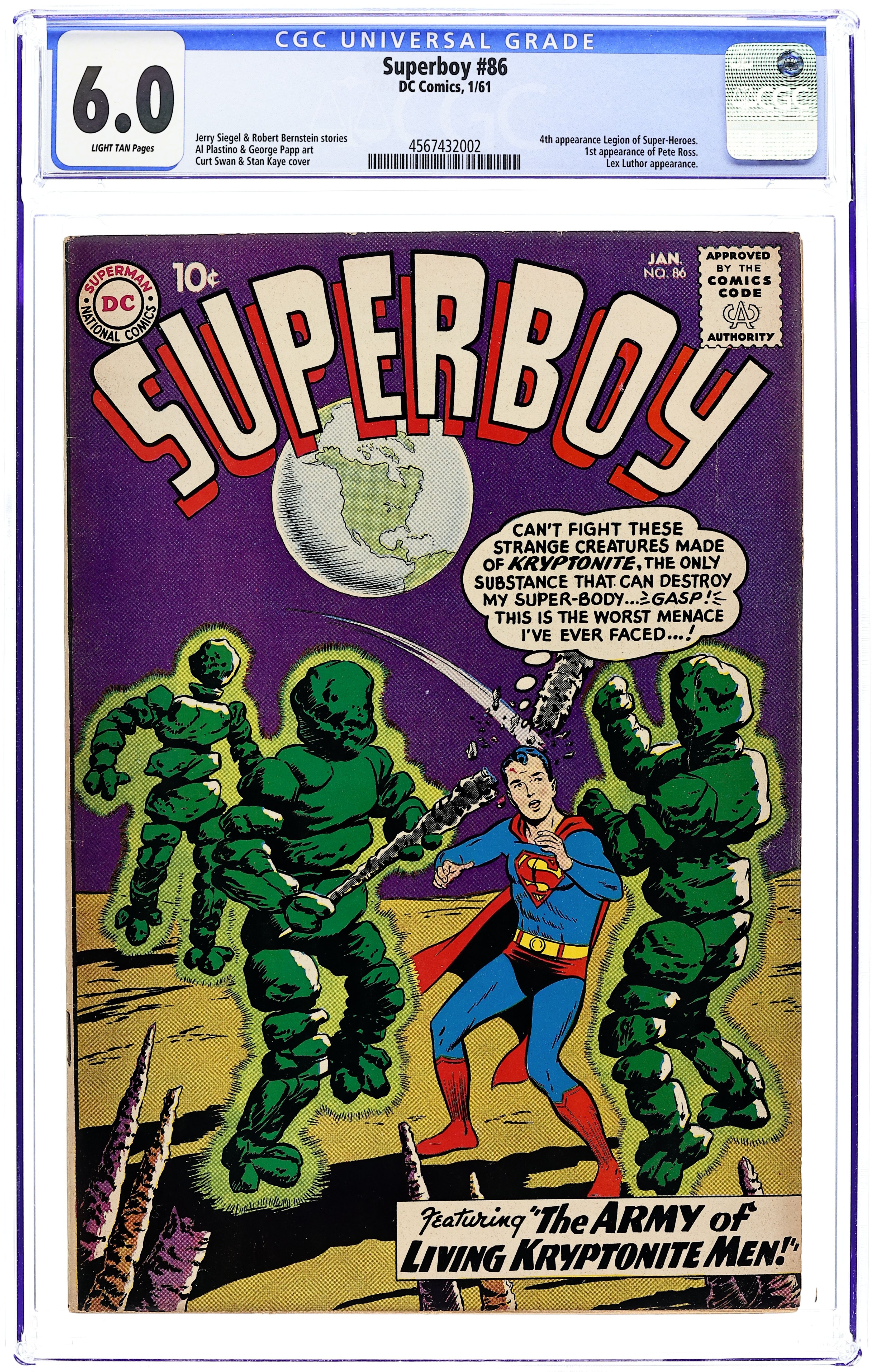 Superboy (1949-1979 1st Series DC) 86 CGC 6.0