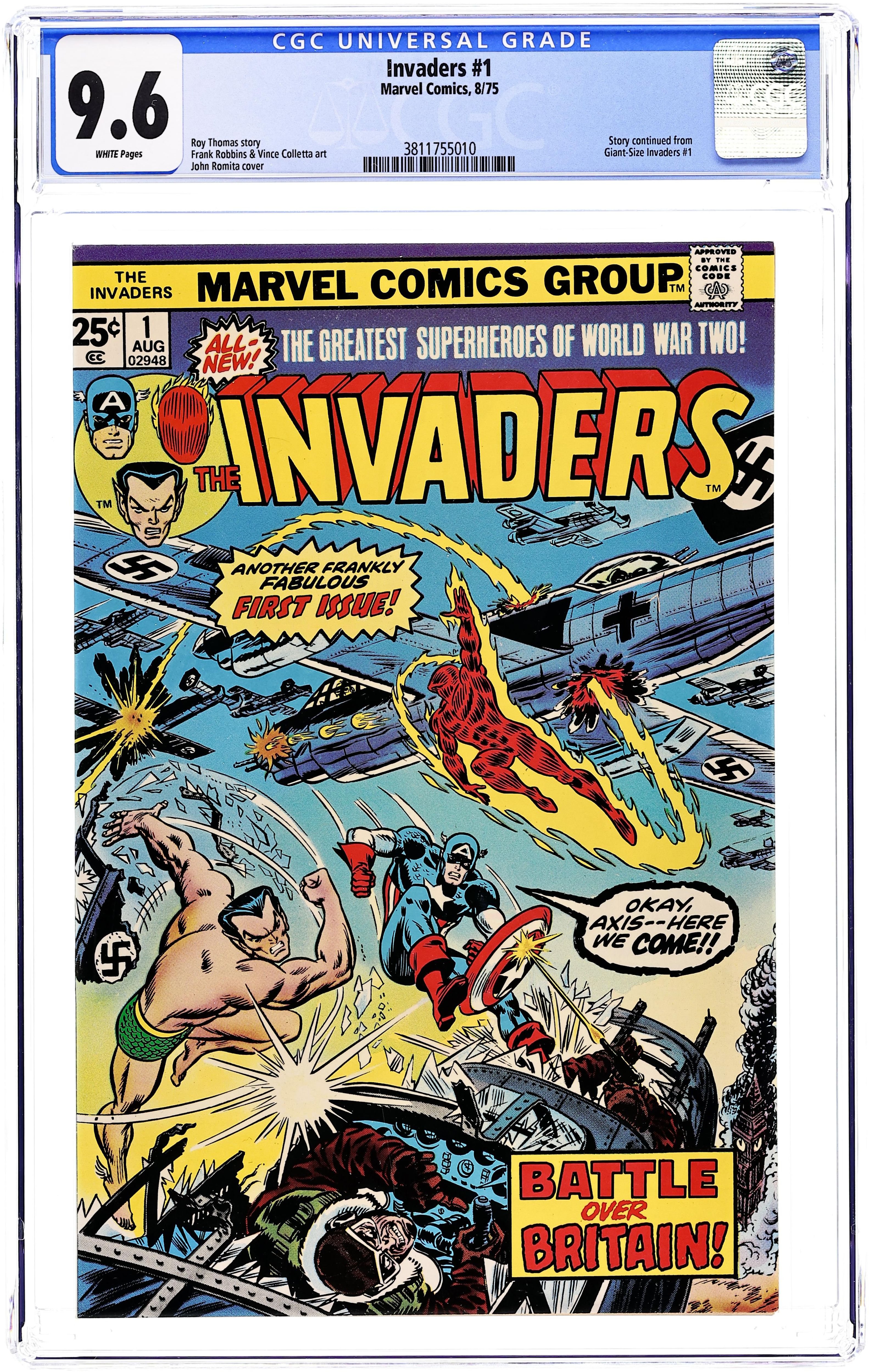Invaders (1975 Marvel 1st Series) 1 CGC 9.6