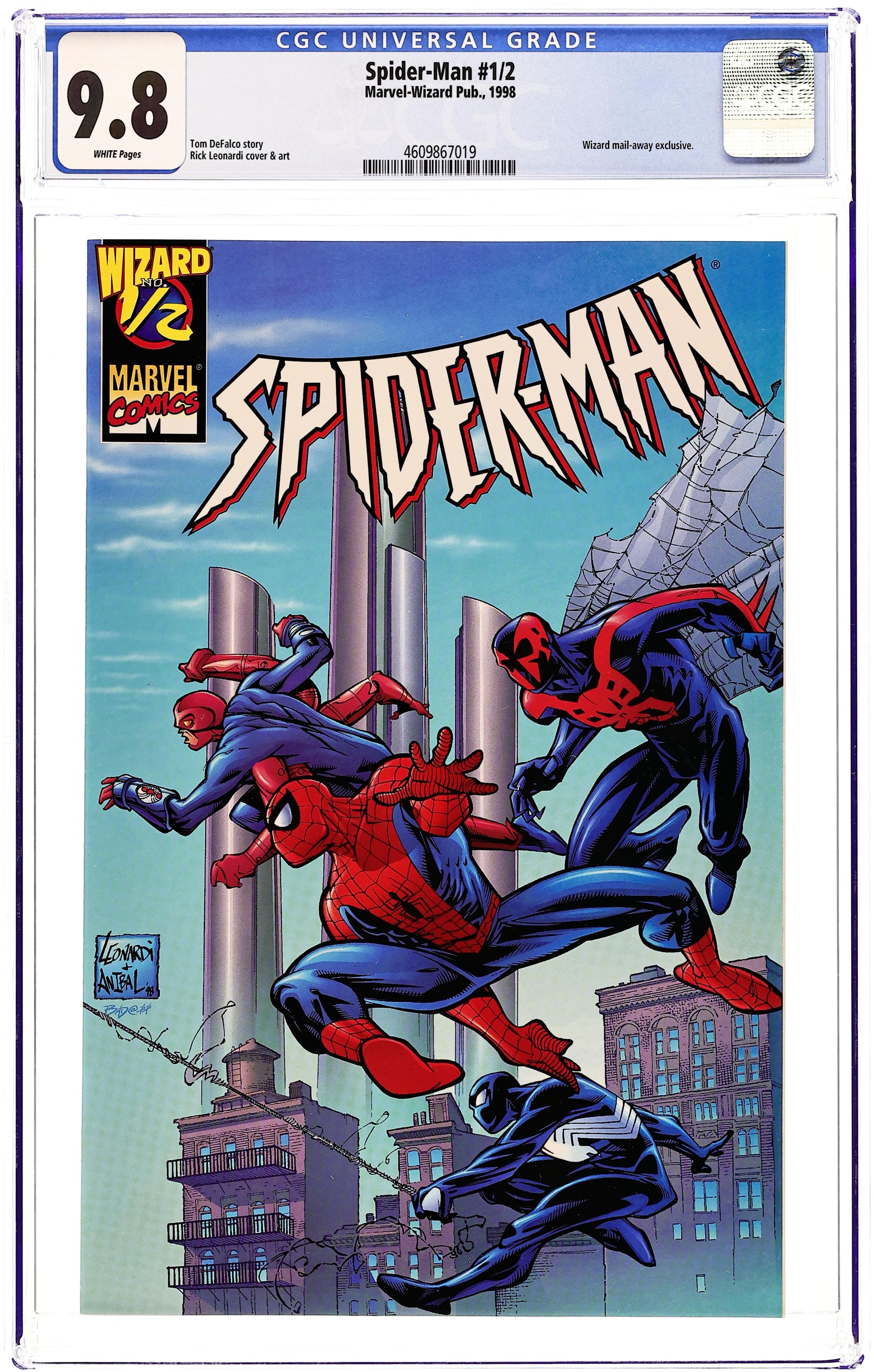 Spider-Man (1998) Wizard 1/2 1A CGC 9.8