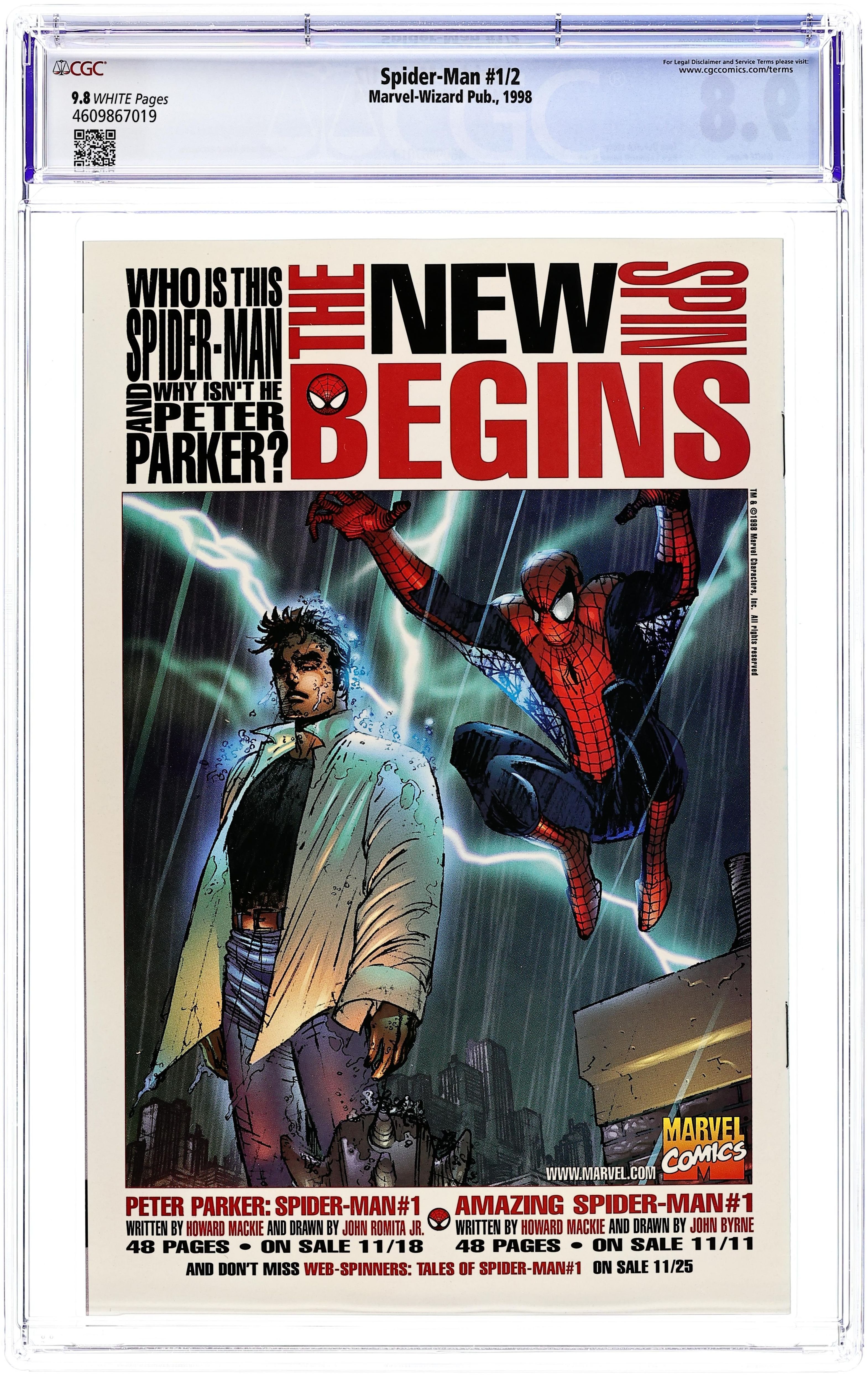 Spider-Man (1998) Wizard 1/2 1A CGC 9.8